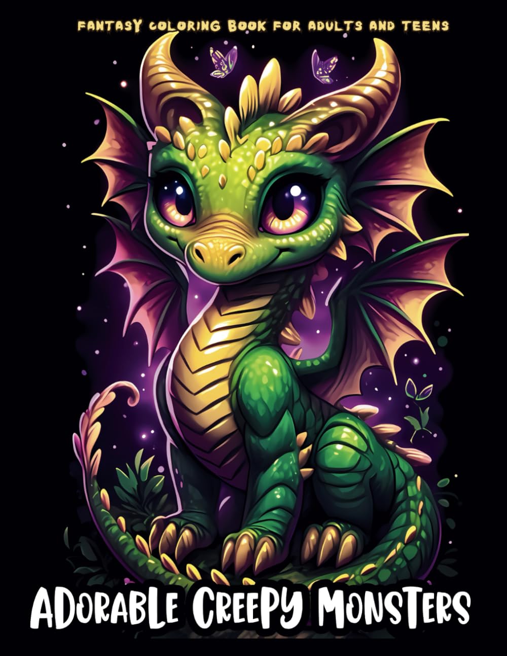 Amazon.com: Adorable Creepy Monsters Coloring Book for Adults and Teens ...