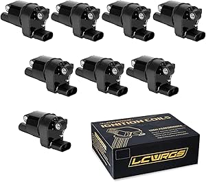 Set of 8 Round Ignition Coil Pack for 5.3 V8 Chevy Silverado Suburban ...