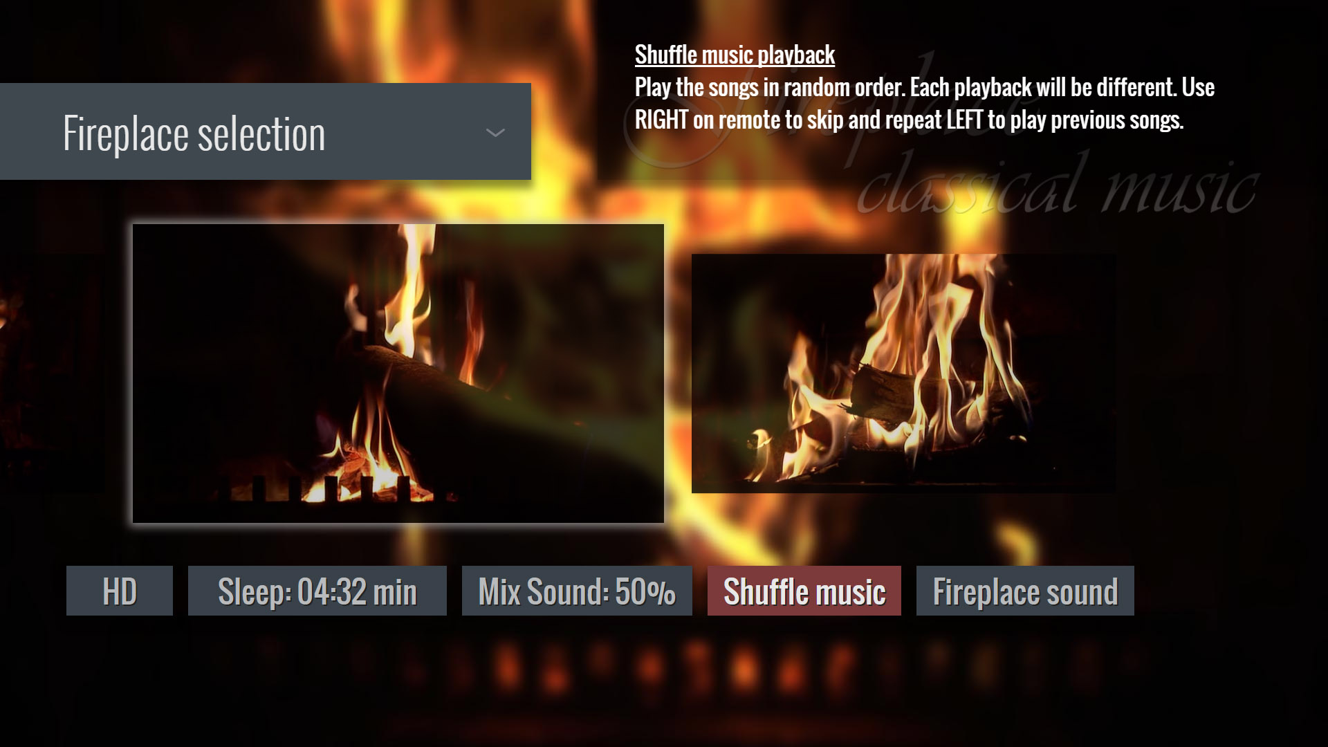 Fireplace Classical Music Edition [1+ hour video & 2 classical music ...