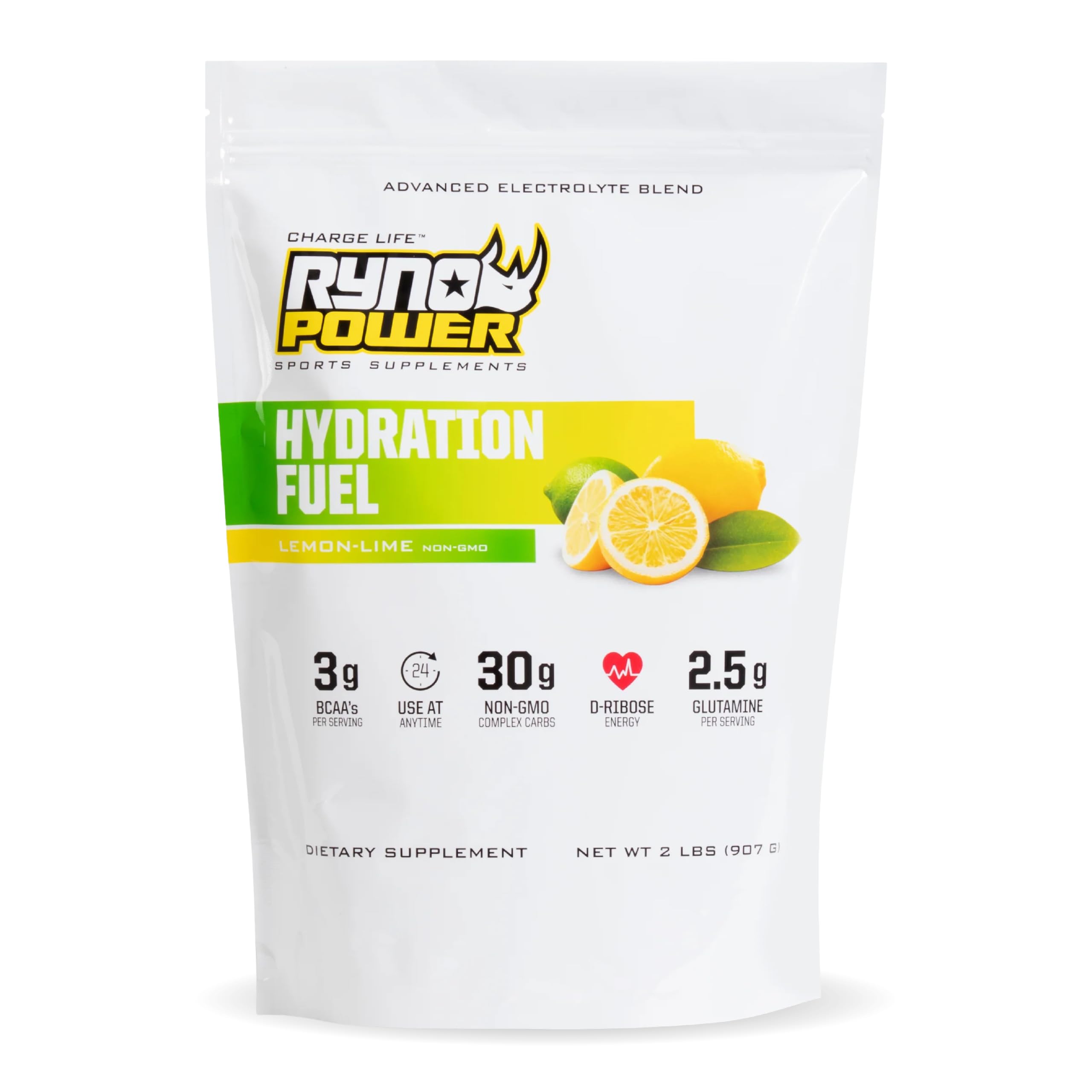 Amazon.com: Ryno Power Hydration Fuel Electrolyte Drink Mix 2lb (20 ...