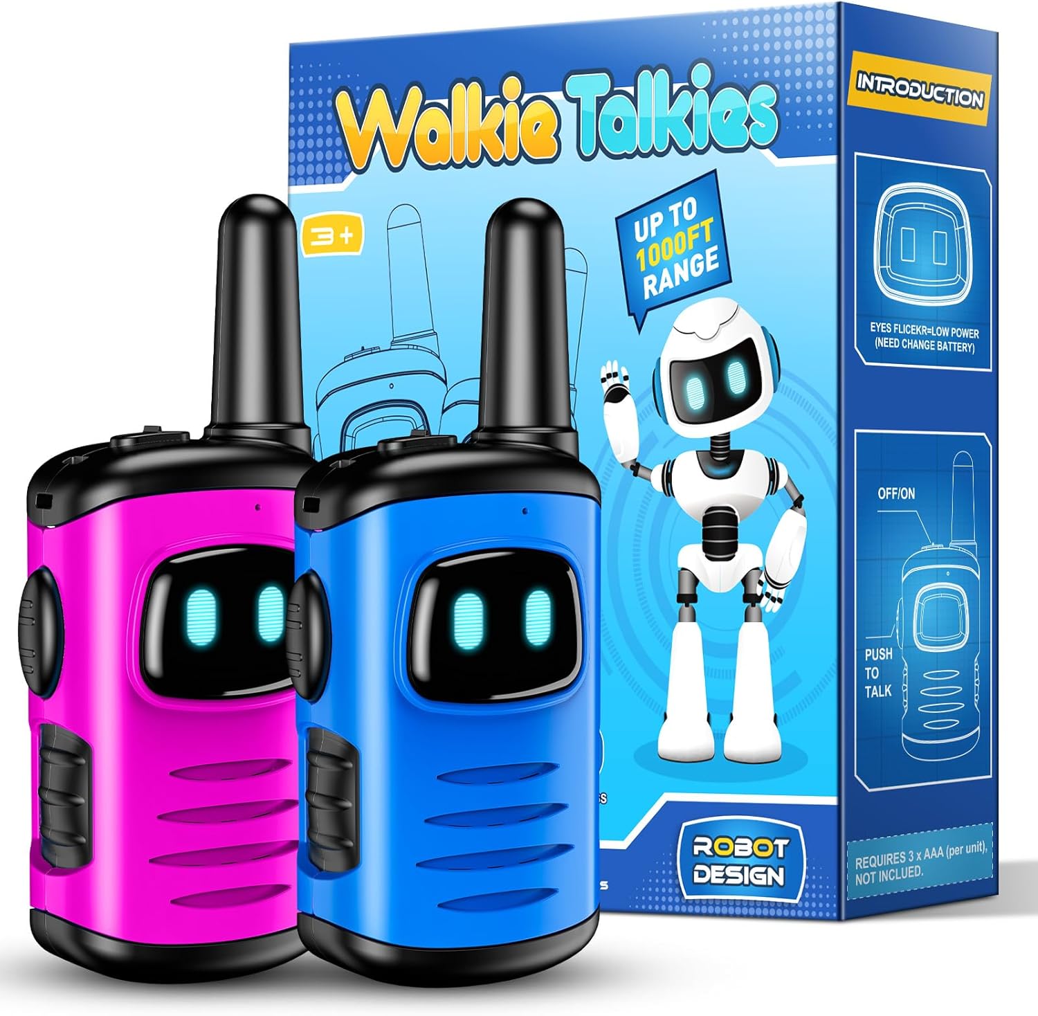 3 4 5 6 Year Old Boy Girl Gifts Exssary Walkie Talkies For Kids Toys