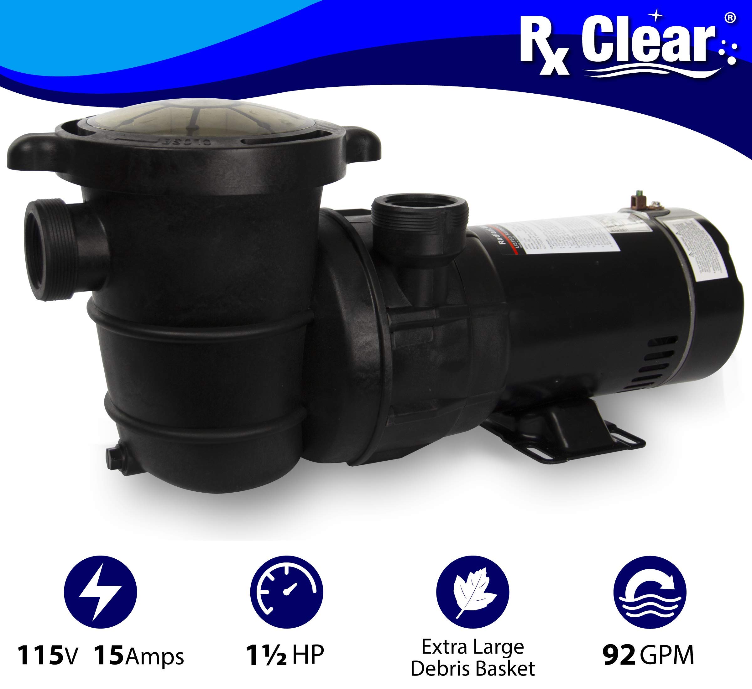 Snapklik.com : 1.5 HP Extreme Force Pool Pump For Above Ground Swimming ...