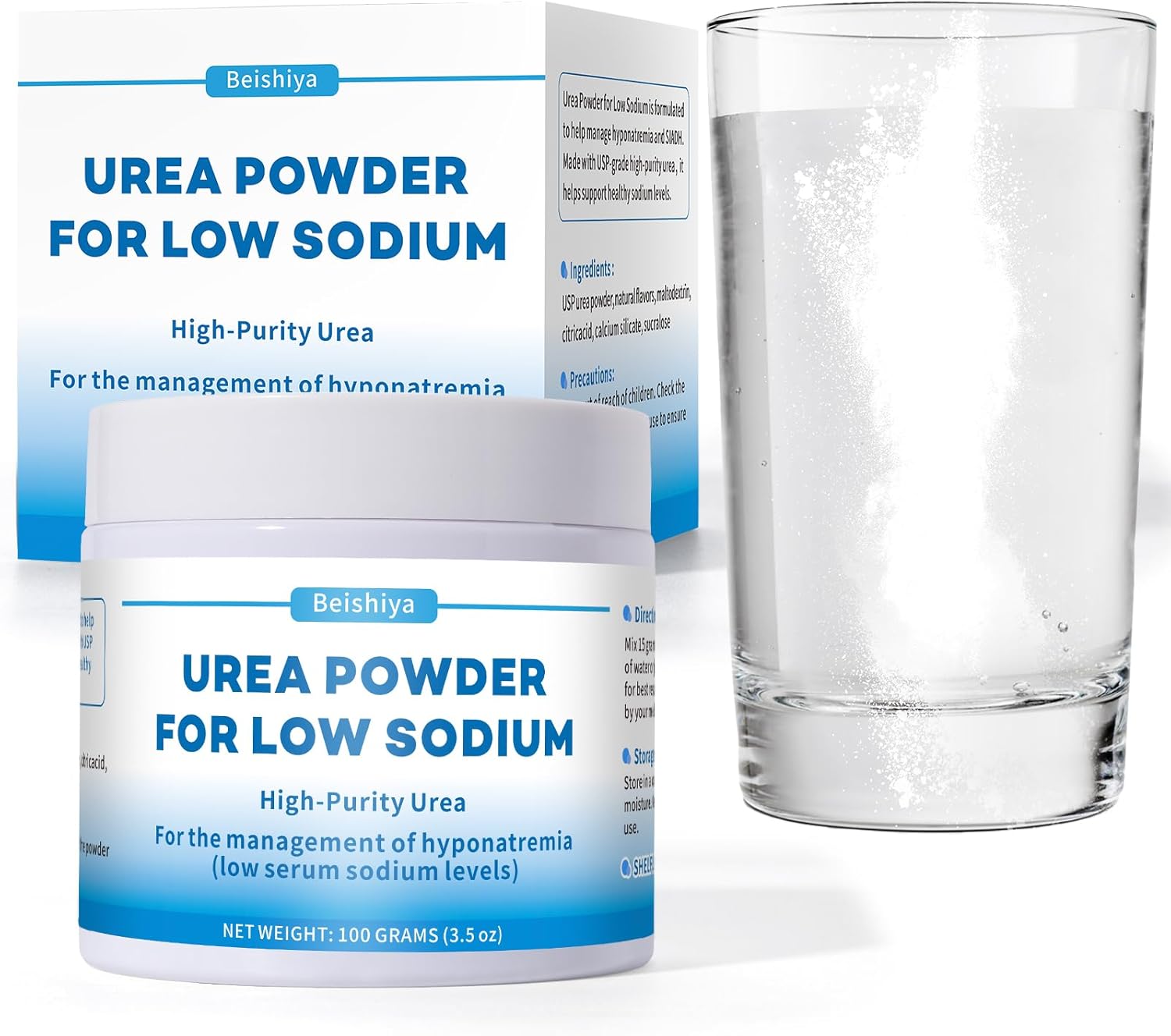 Amazon.com: Urea Powder for Low Sodium – 100g Medical Food for Hyponatremia & SIADH | USP-Grade ...