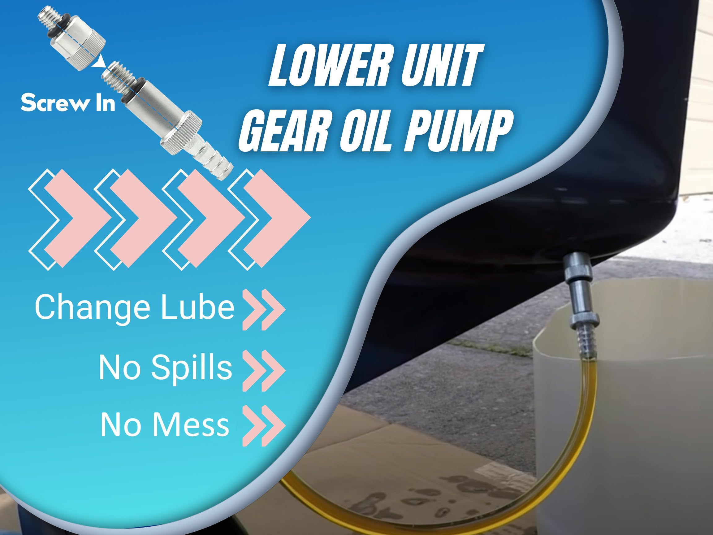 Snapklik.com : Lower Unit Gear Oil Pump For Standard Quart Bottles ...