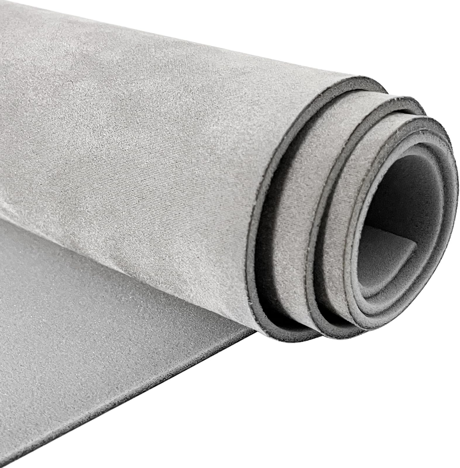 Halero 55“ × 60“ Light Gray Car Suede Headliner Fabric with Foam ...