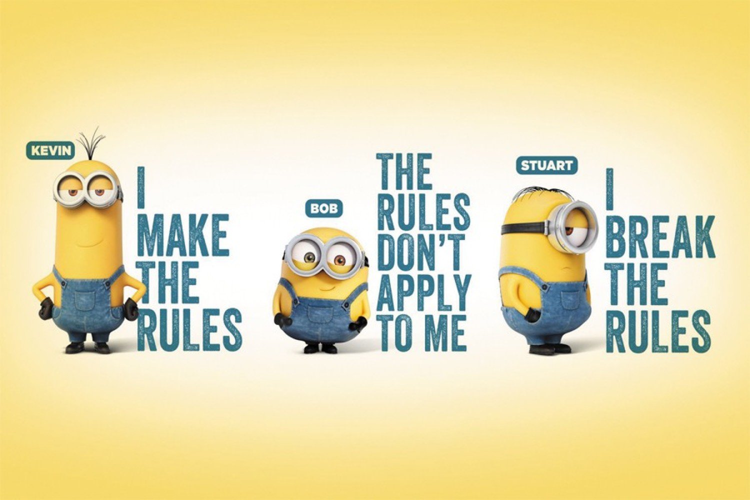 PosterLane -minion-i-make-the-rules-ruhndfch WALL POSTER 13*19 inches ...