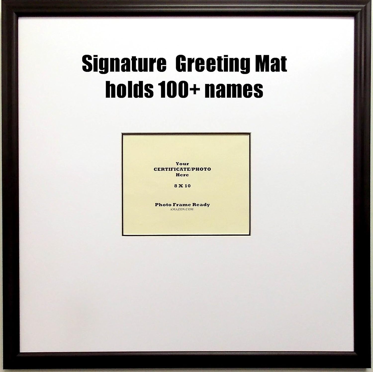 Amazon.com: Wall Mount Signature Memory Mat Photo Frame or Greeting and ...