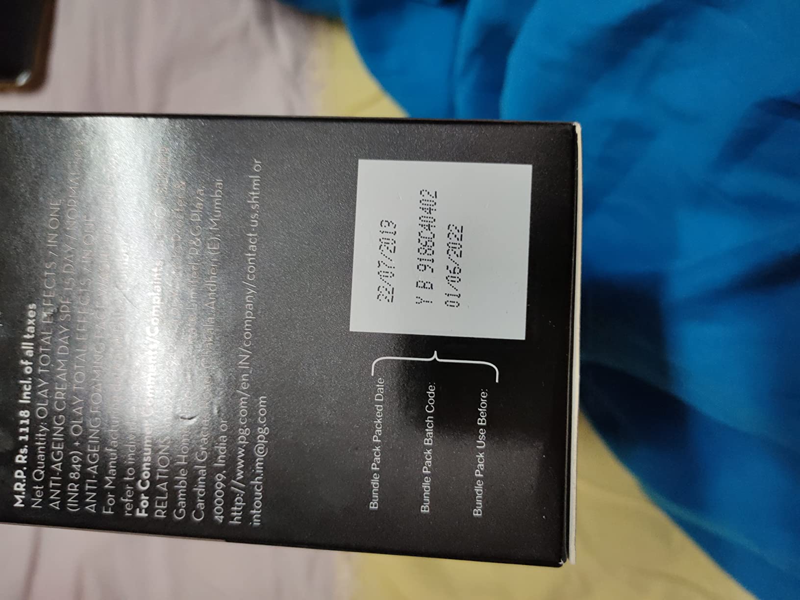 Olay Combo Pack Total Effects 7 in 1 (Day Cream, 50 g & Cleanser, 100g ...