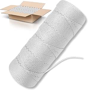White Mason Line String Line - 36 Roll Pack - #18 Braided Nylon String ...
