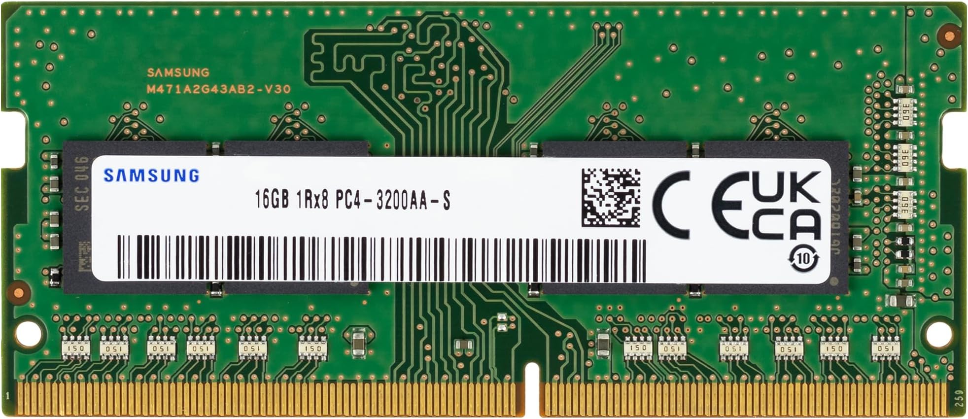 Samsung 16GB DDR4 3200MHz PC4-25600 (PC4-3200AA) CL22 SODIMM 1Rx8 ...