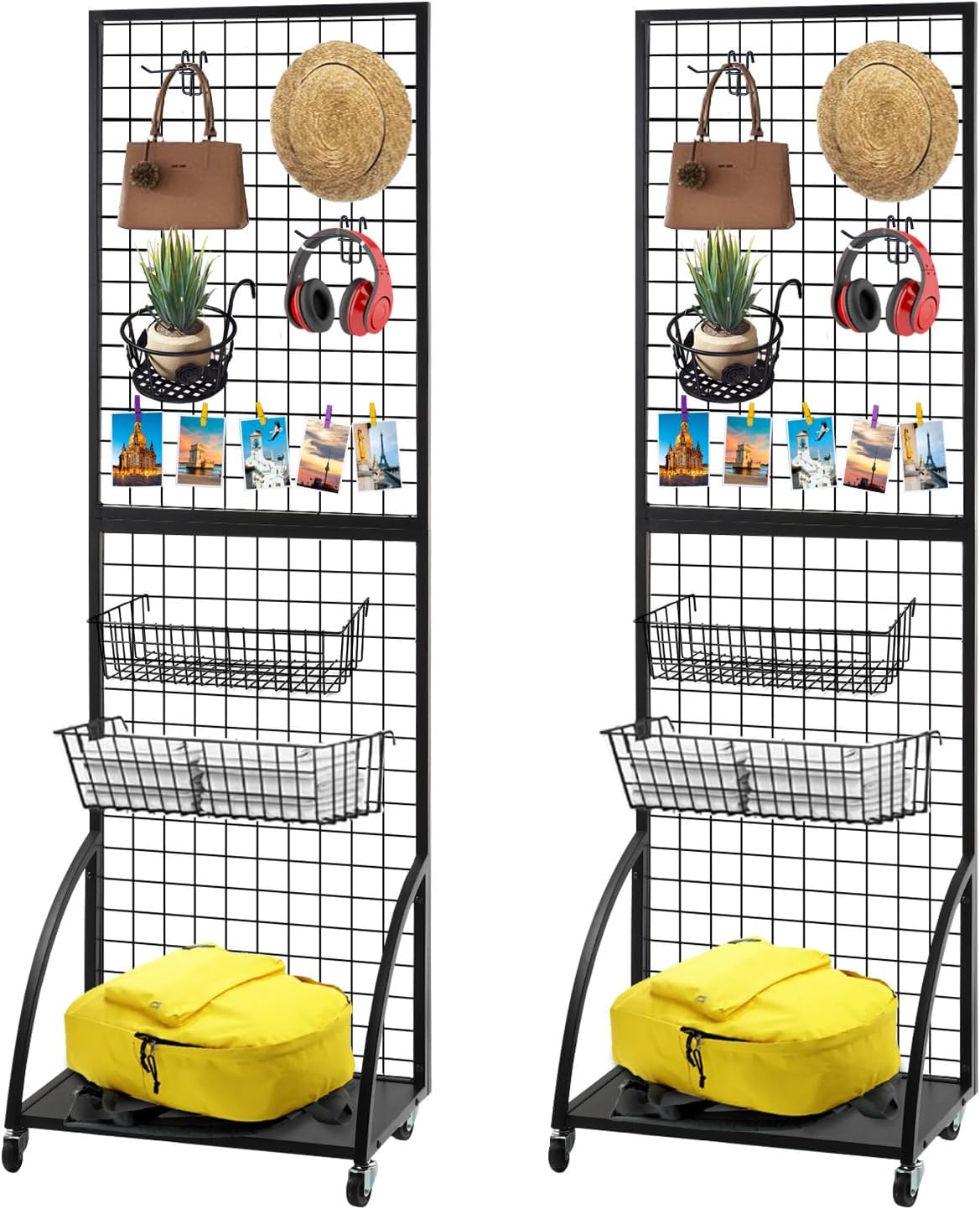 Amazon.com: NectaCol Grid Wall Panels, 2 Packs 2'x 6' Gridwall Display ...