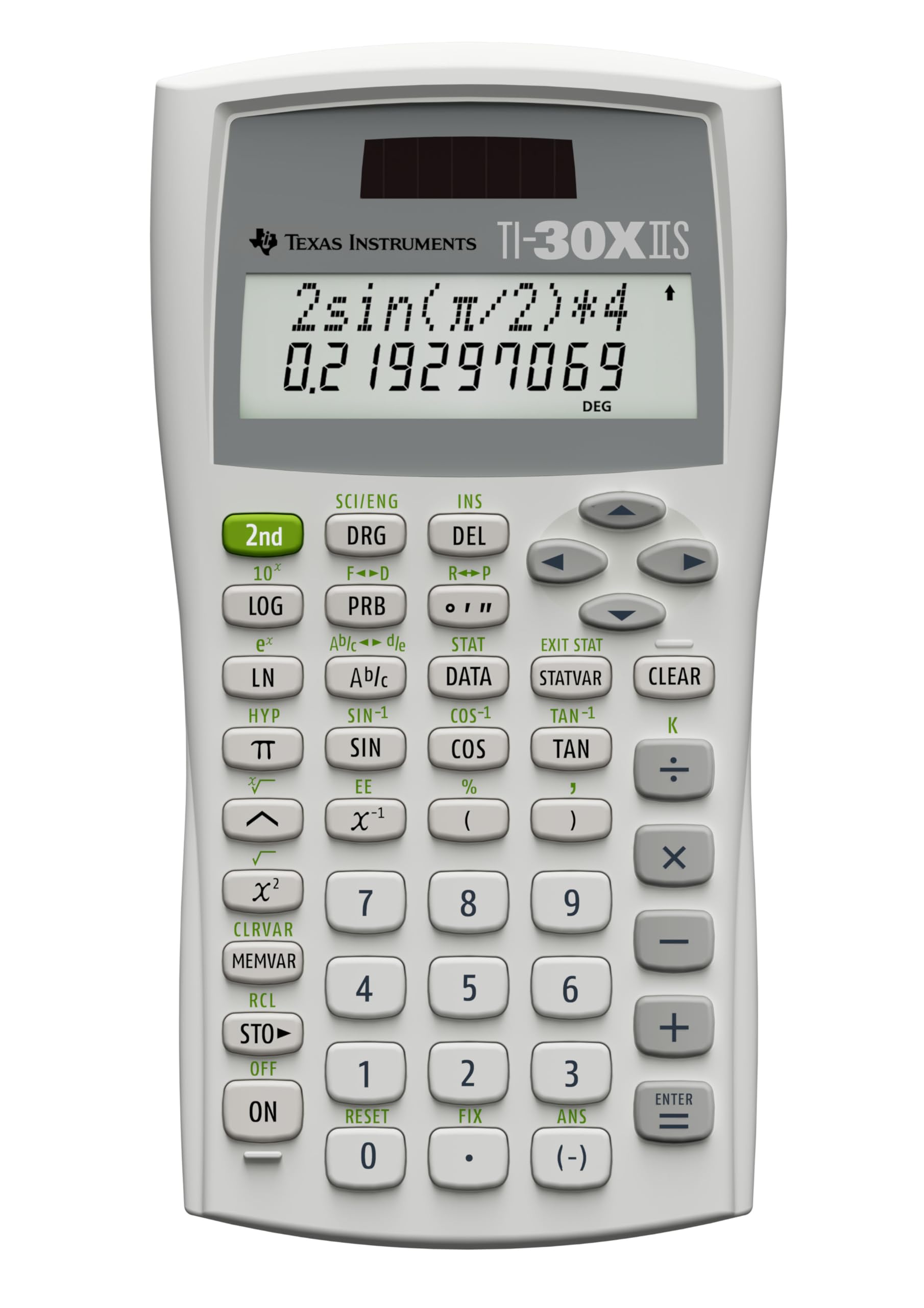Texas Instruments TI30XIISWHITE 2-Line Scientific Calculator : Amazon ...