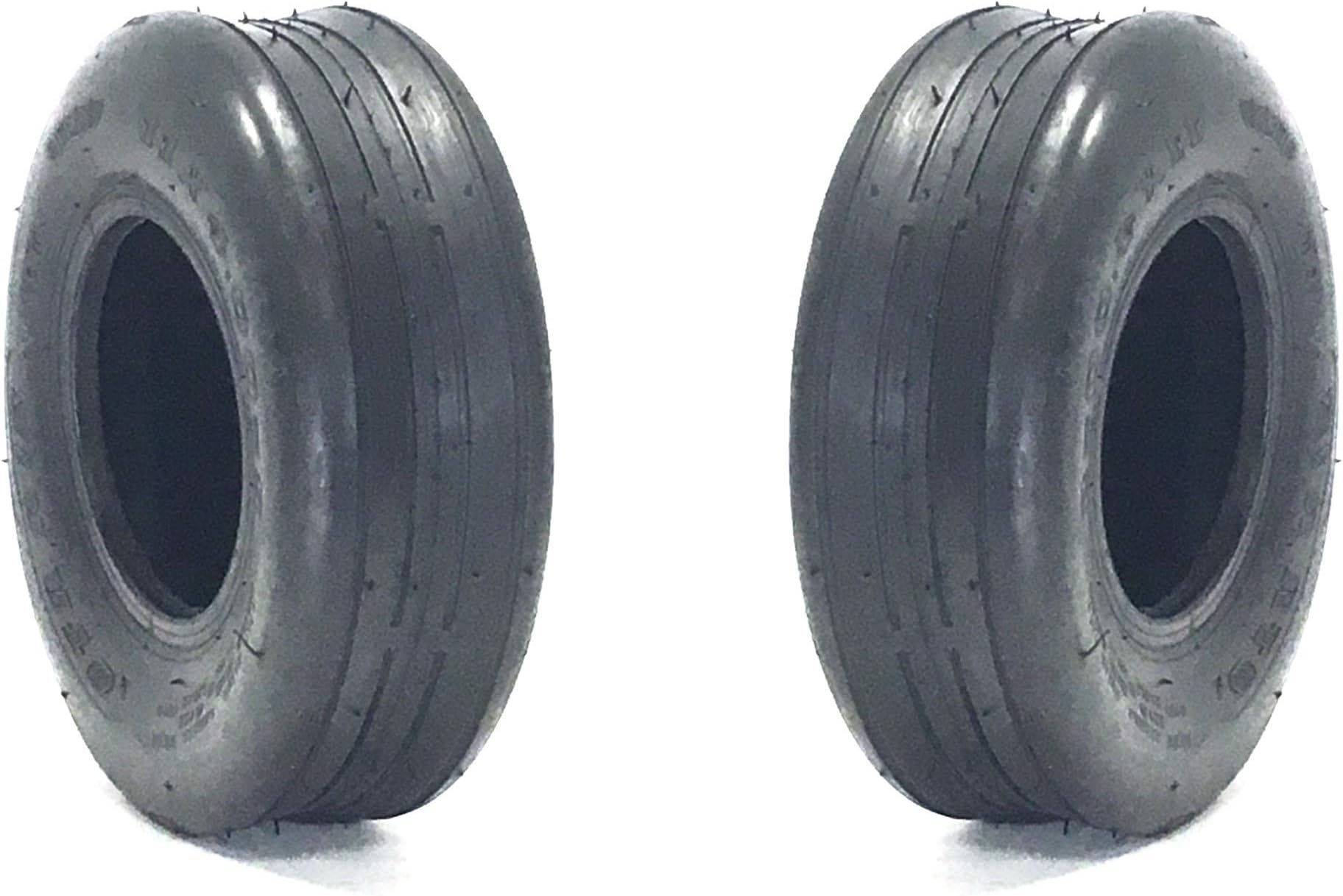 Amazon.com : (2) 11x4.00-5 Ribbed Tire 11x4x5 11x400x5 : Patio, Lawn ...