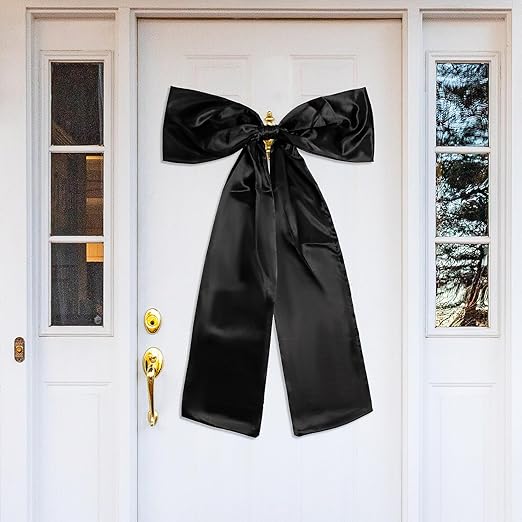Amazon.com: Phoaxul Large Black Bow Birthday Decorations Giant Bow ...