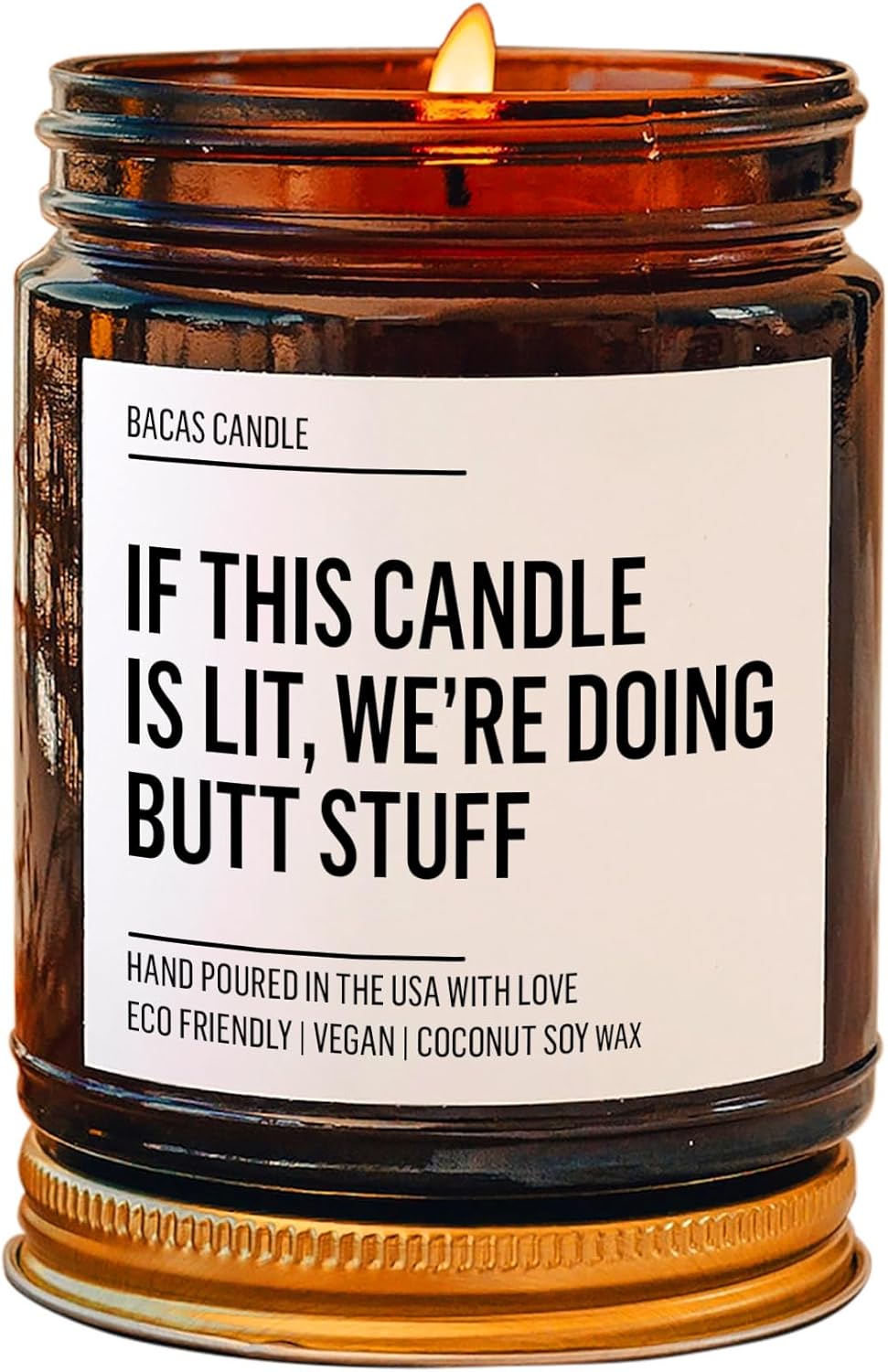 Amazon.com: Butt Stuff Candle, Coconut Soy Candle, Adult Humor, Custom ...