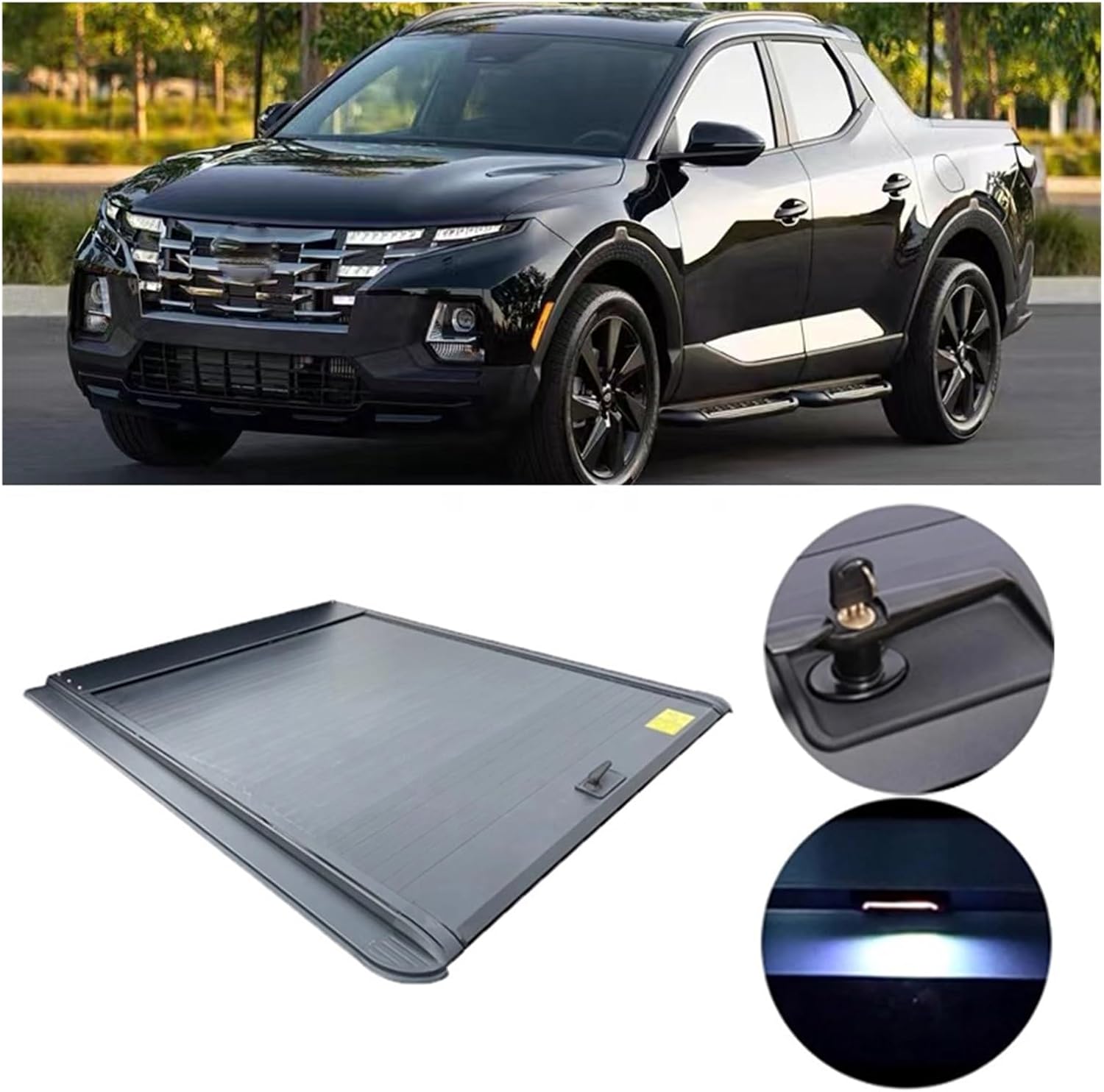 Amazon.com: CXLHDYU Aluminum Retractable Tonneau Cover Compatible for ...