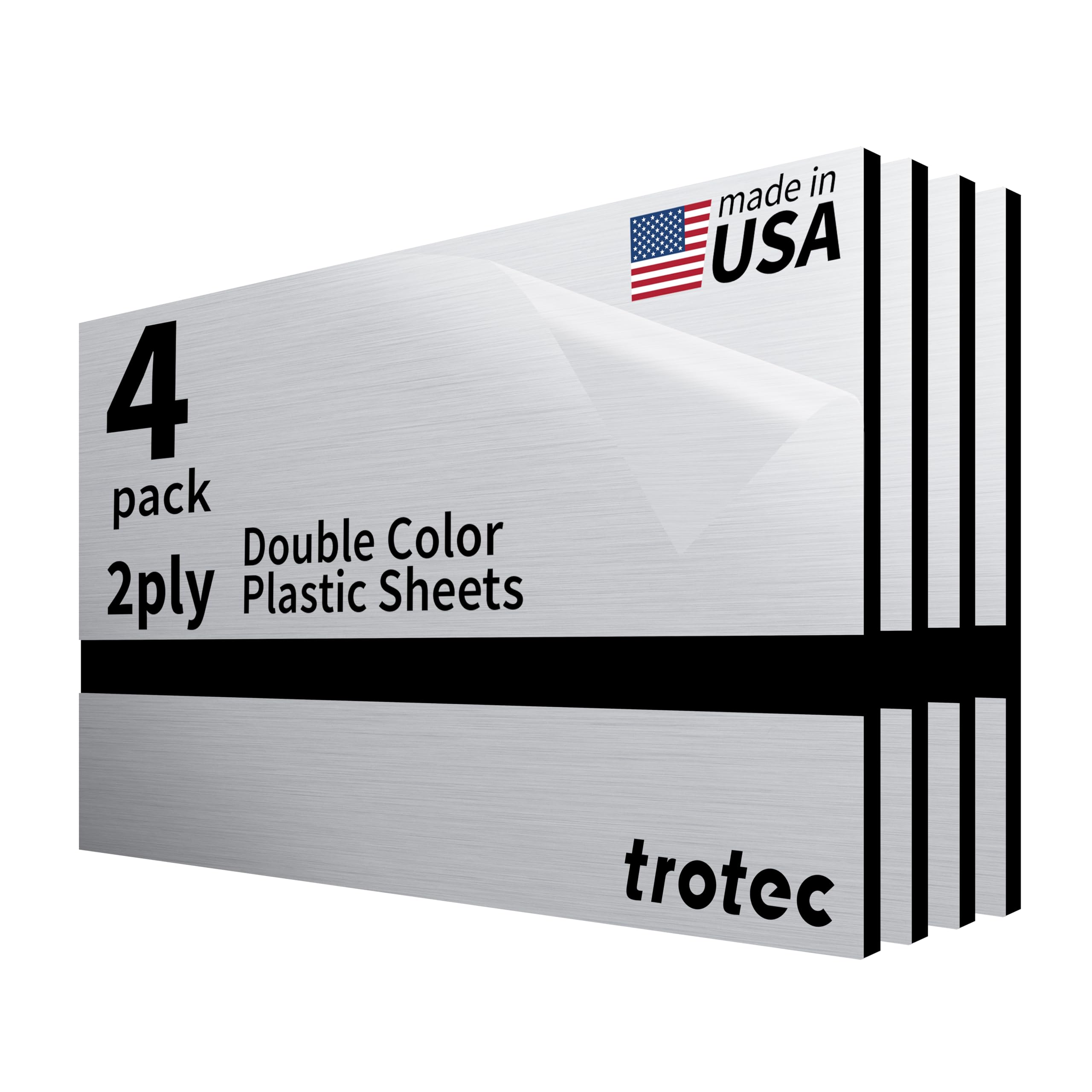 Amazon.com: Trotec | Metallic Looking Acrylic Sheet | 12"x24"x1/8", 4 ...