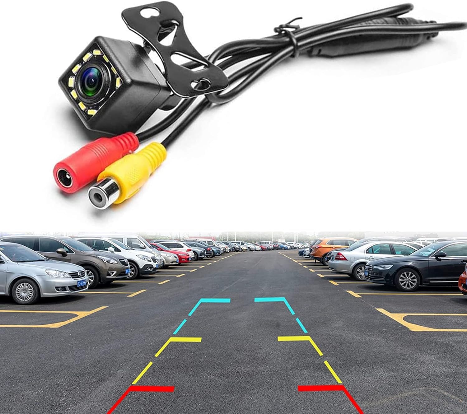 Camara reversa 12 LED Cámara de visión Trasera de Marcha atrás con ...