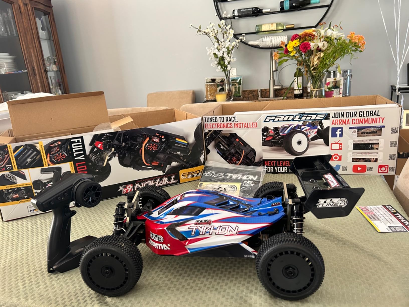 $20/mo - Finance ARRMA RC Car 1/8 TLR Tuned Typhon 6S 4WD BLX Buggy RTR ...