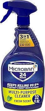 Amazon.com: Microban 24 Hour Multi-Purpose Cleaner & Disinfectant Spray ...