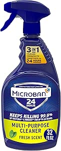 Amazon.com: Microban 24 Hour Multi-Purpose Cleaner & Disinfectant Spray ...