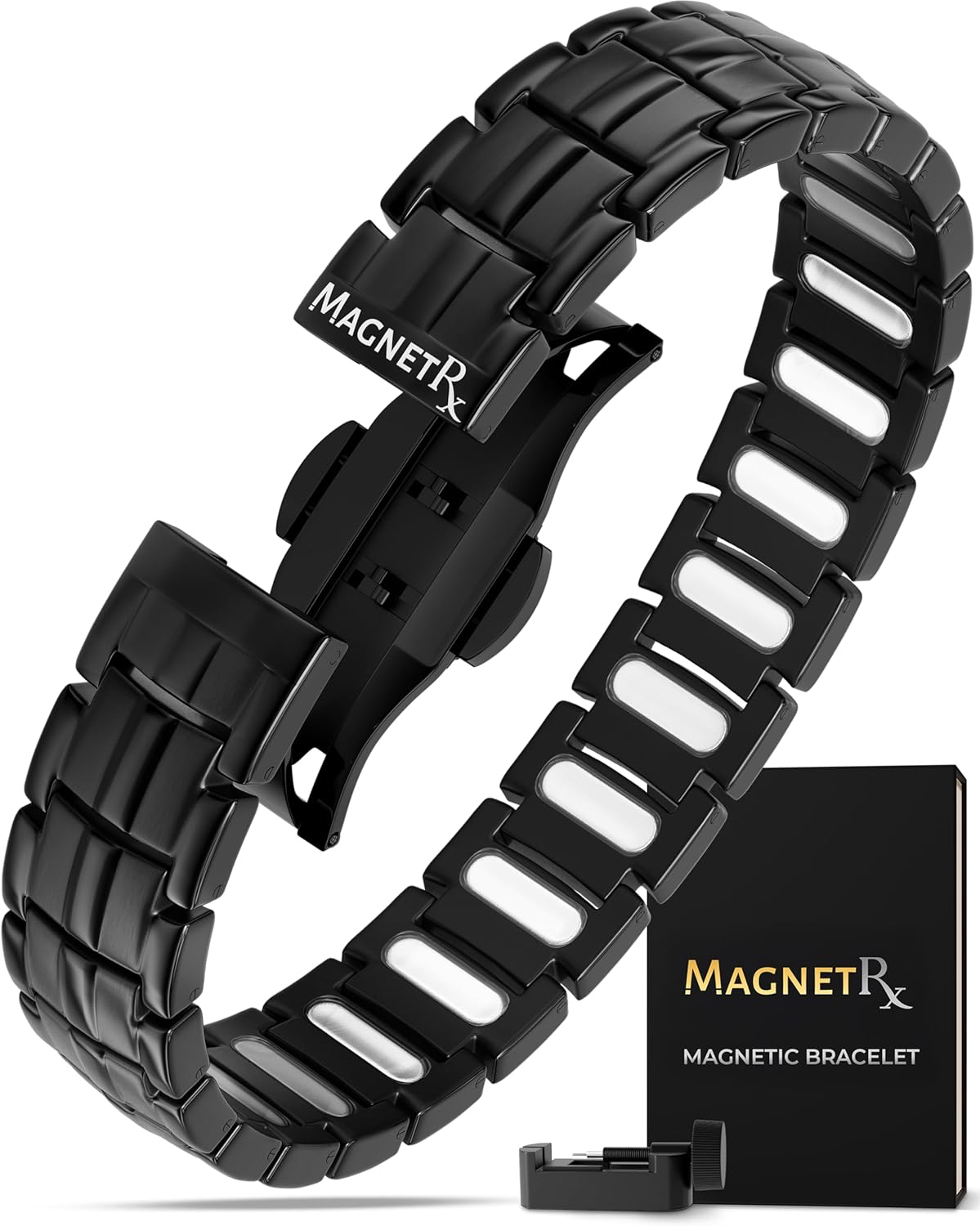 Amazon.com: MagnetRX® Magnetic Bracelets for Men - EllipseMAX 5X ...
