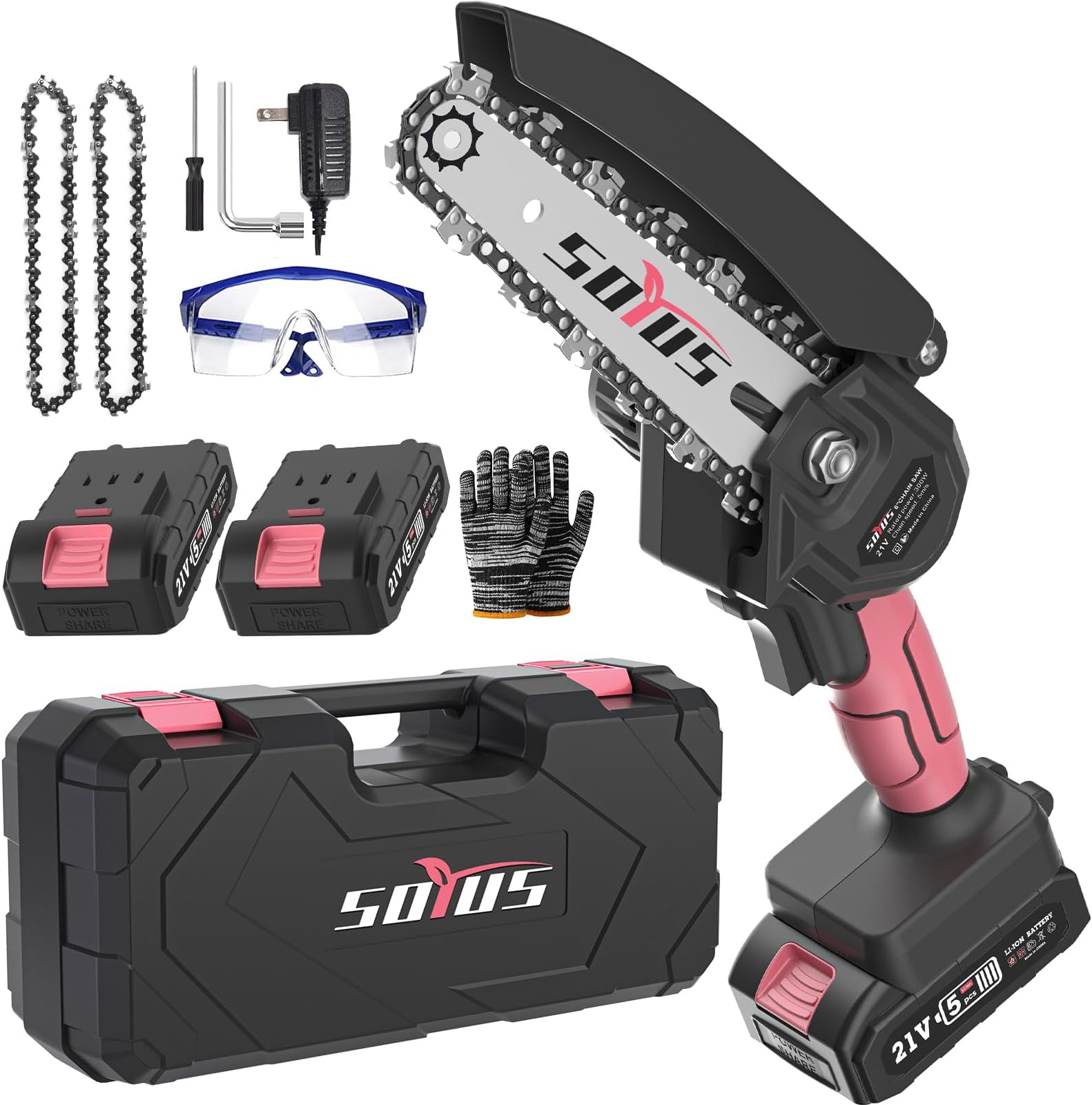 Amazon.com: Untovei Mini Chainsaw [10 Pcs], Portable Handheld Chainsaw ...