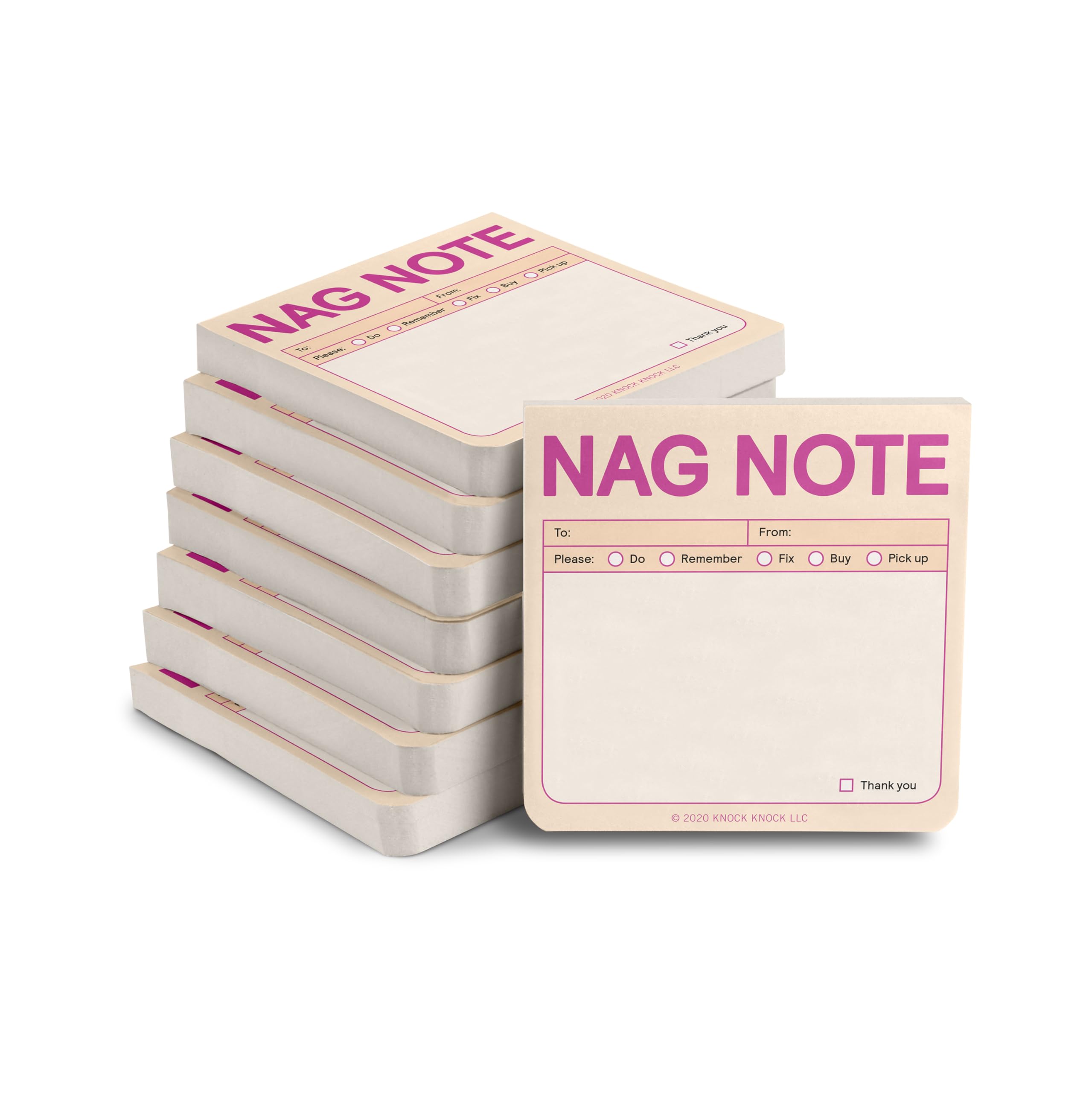Amazon.com : Knock Knock Nag Note Sticky Note Pads, 3 x 3-inches Each ...