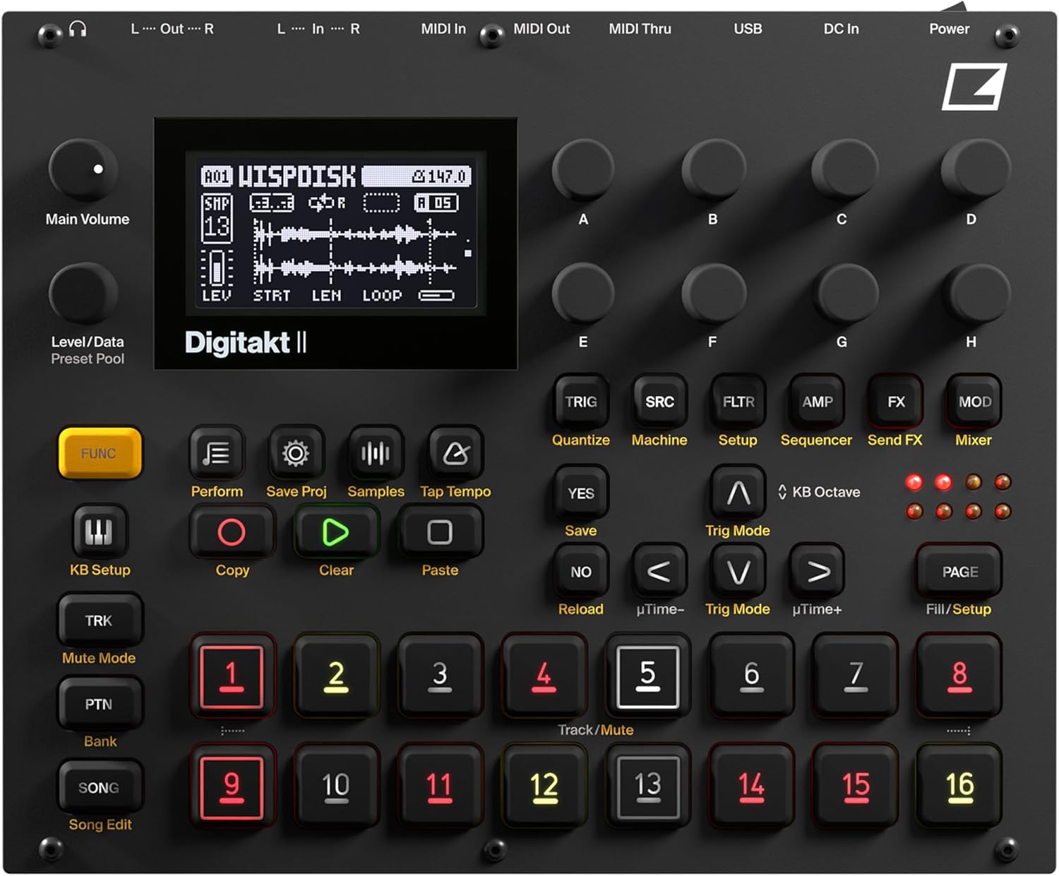Amazon.com: Elektron Digitakt II 16-Track Drum Computer and Sampler ...
