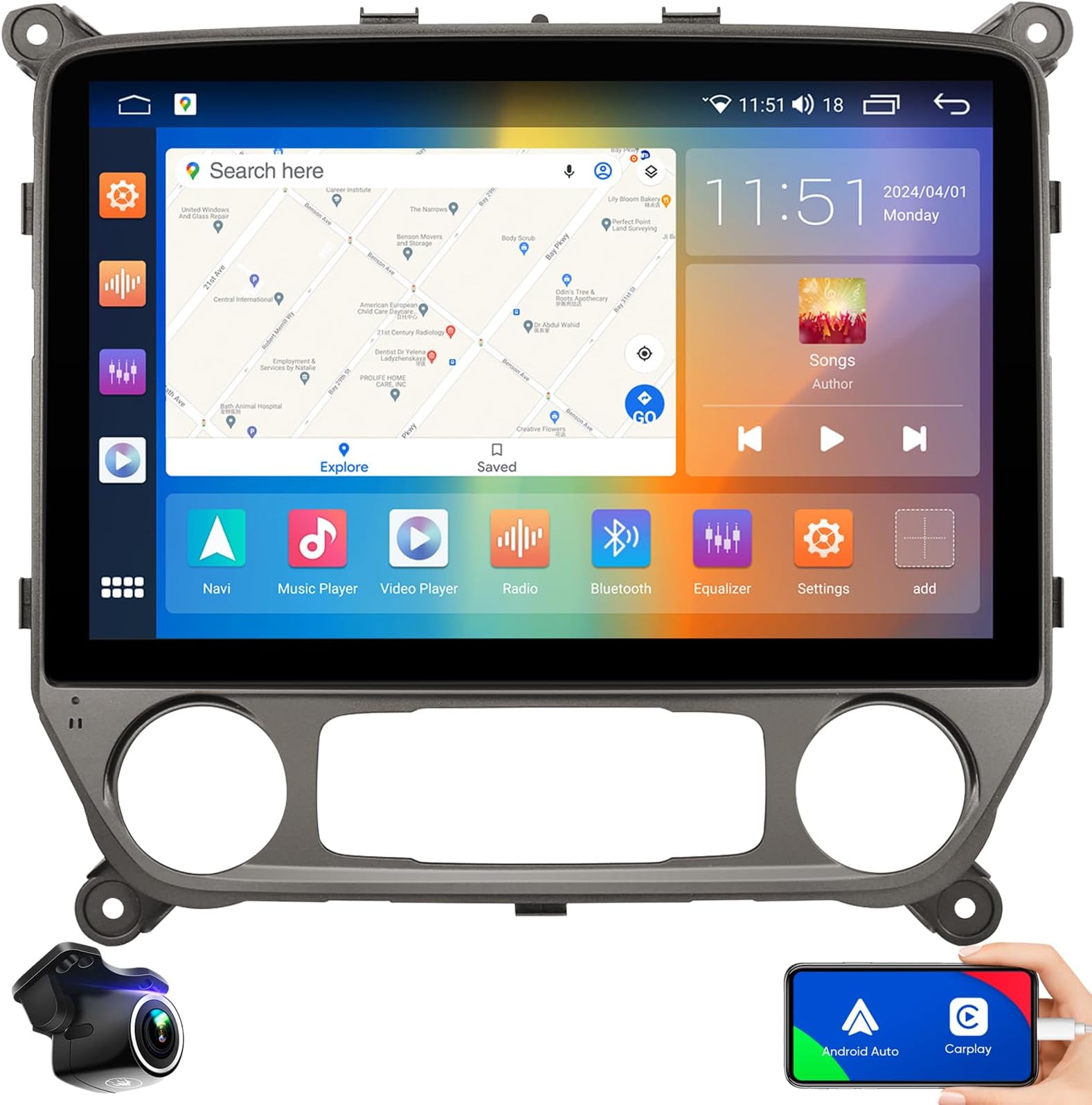 Amazon.com: AINAVI for Chevy Silverado Radio Upgrade - Car Stereo Built ...