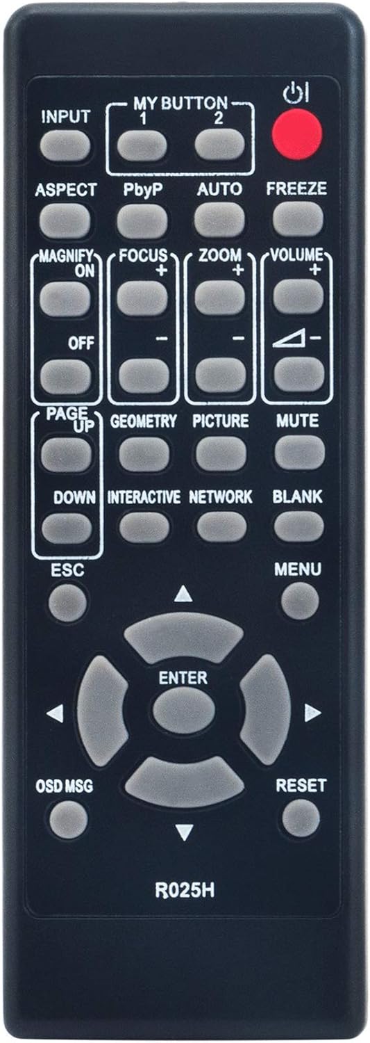 Amazon.com: R025H Replace Remote Control fit for Hitachi LCD Projector ...