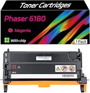 Amazon.com: Phaser 6180 Toner Cartridges Replacement Compatible for ...