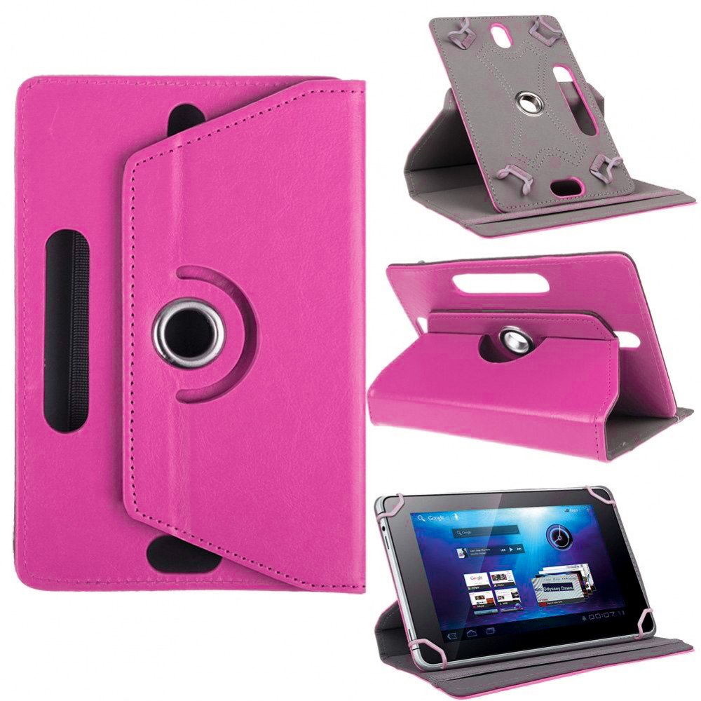 Smm 360 Rotate Dual Stand Pink Tablet Flip Cover For Swipe Halo Value smm-360-rotate-dual-stand-pink-tablet-flip-cover-for-swipe-halo-value