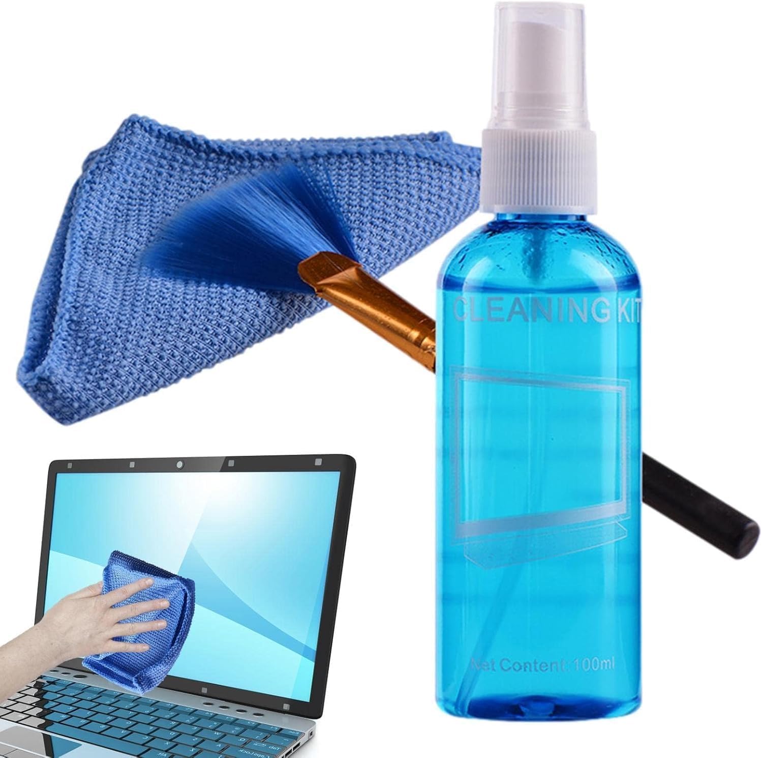 EVEO Screen Cleaner Spray (16oz) - Large Screen Cleaner Bottle - TV ...