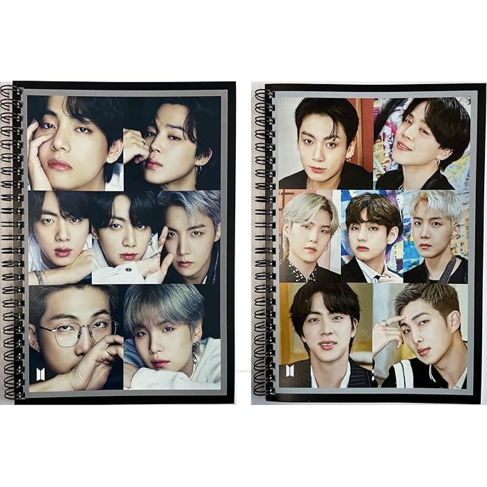 Buy Bangtan Boys BTS Spiral Notebook, 32 Sheets, Kpop RM, Jin, Suga, J ...