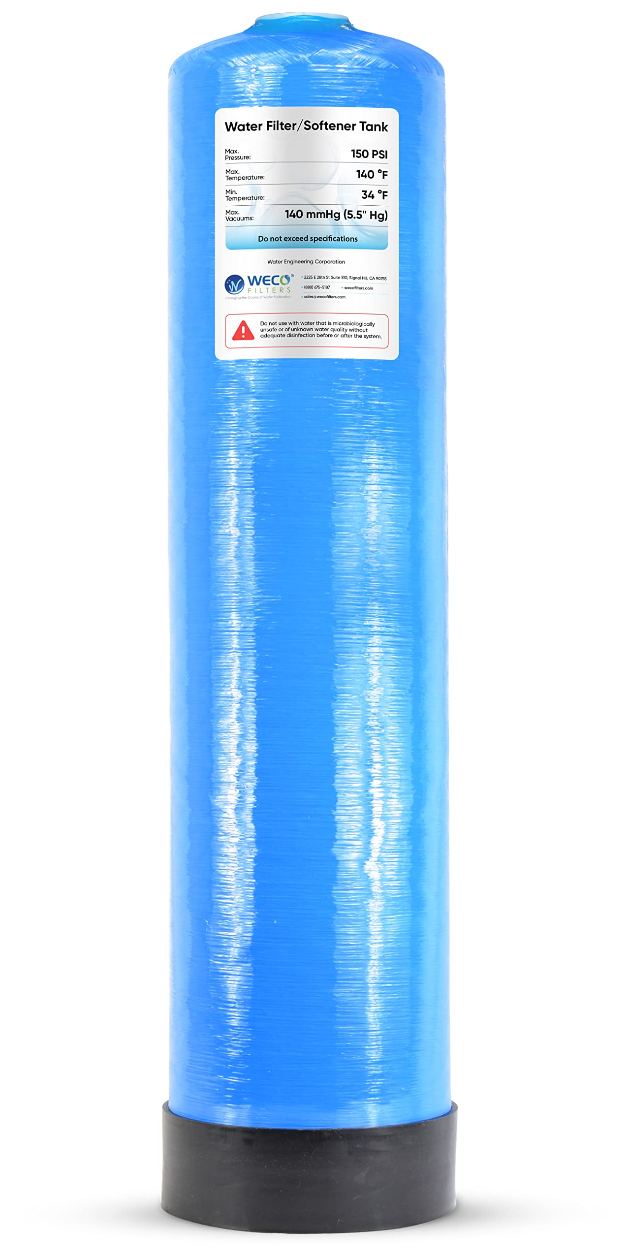 WECO Mineral Tank for Water Softener/Filter - Polyethylene Inner Shell ...