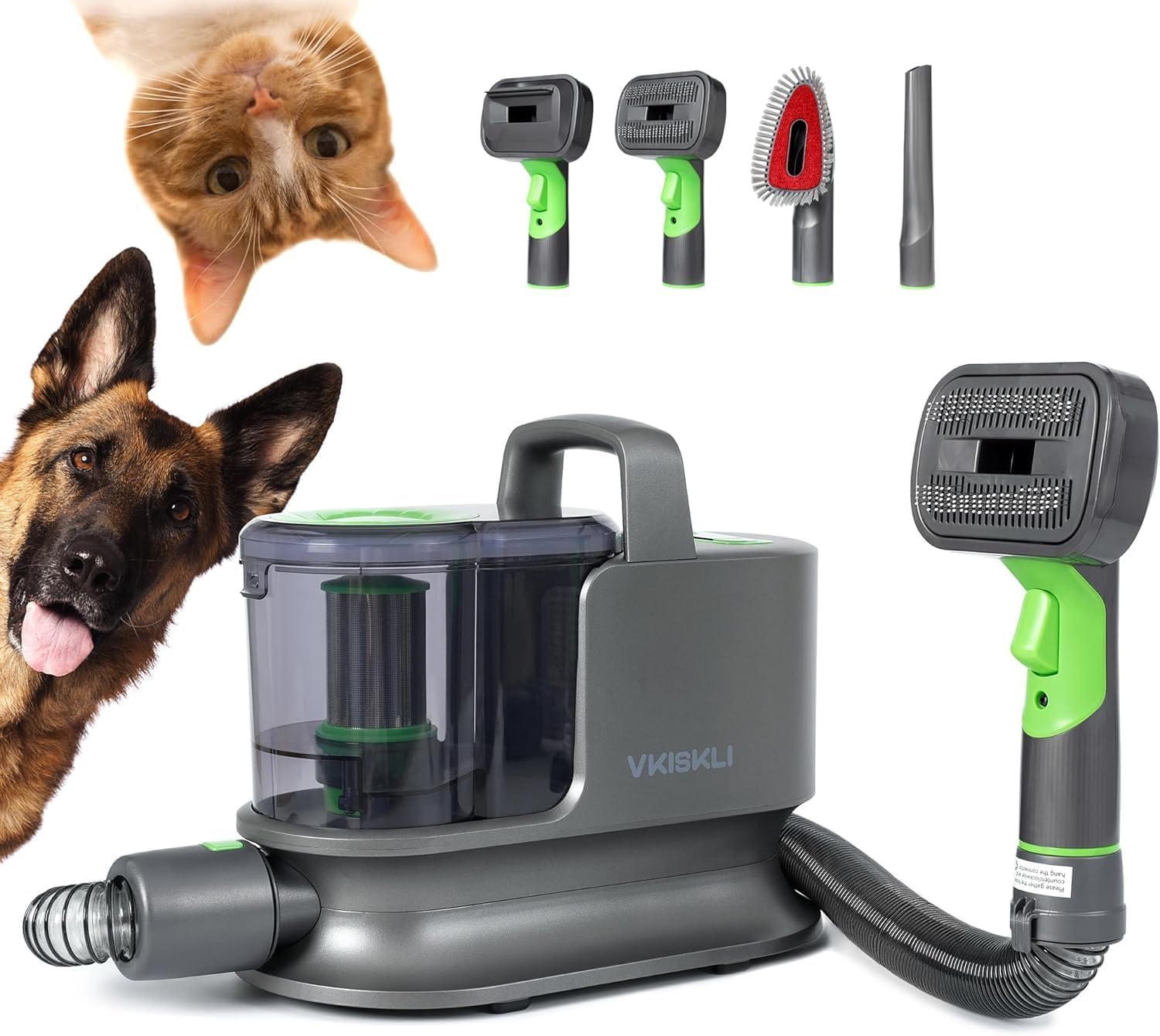 Amazon.com: LuzRise 4-in-1 Pet Grooming Clipper Kit with Vacuum Suction ...