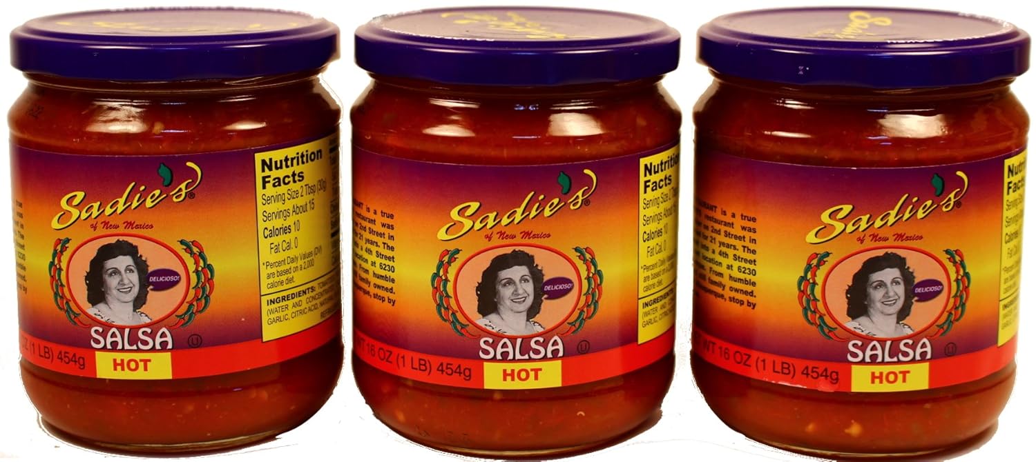 Amazon.com: Sadie's Salsa from New Mexico 3 Pack 16 Ounce Jars (Choice ...
