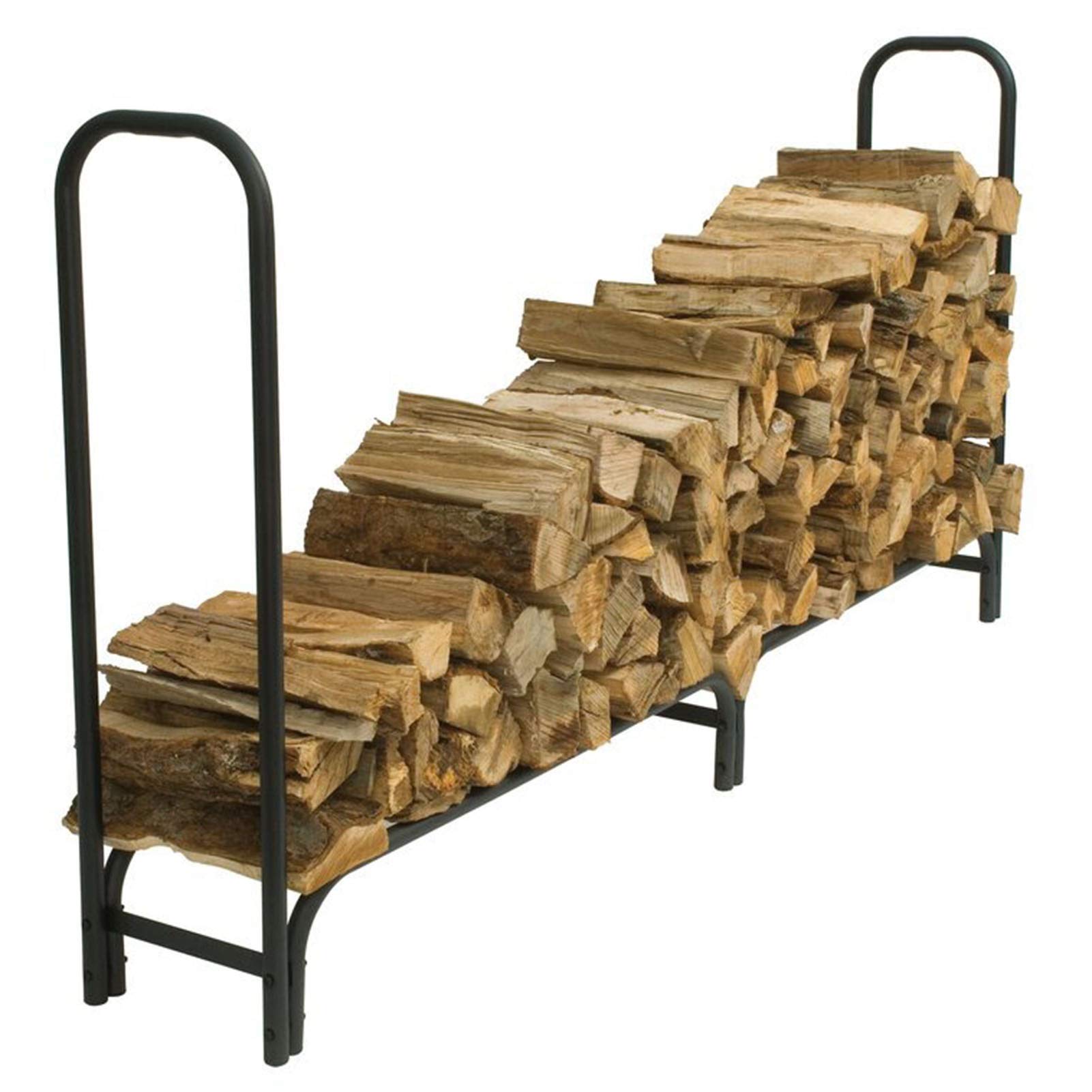 Large Fireplace Log Rack Fireside Companion Set Outdoor Log Holder ...