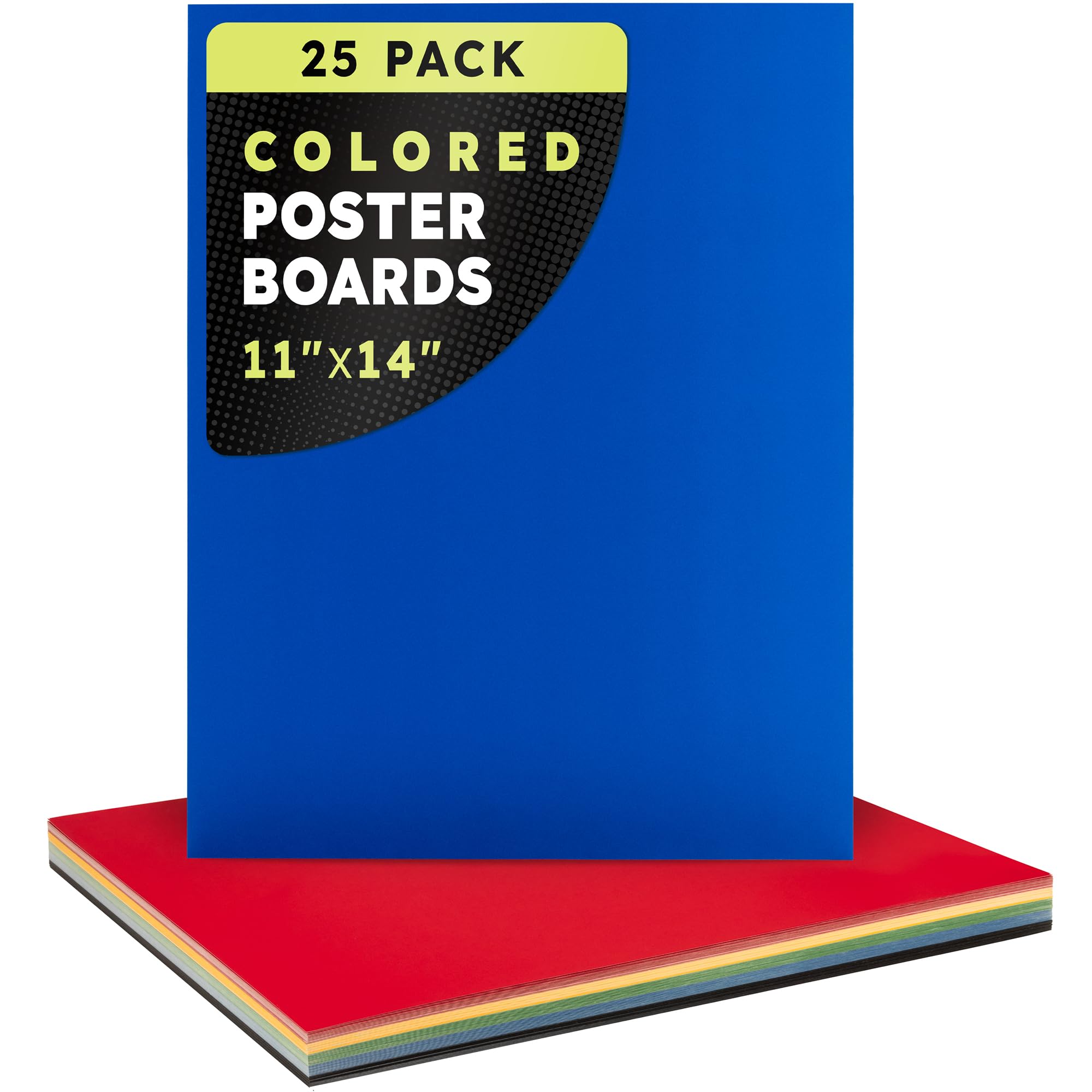 Snapklik.com : Hygloss Medium Colored Poster Board 11x14 - 25 Assorted ...