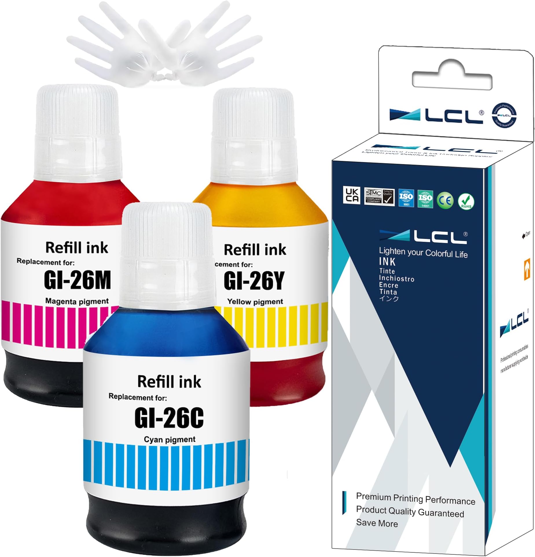 Amazon.com: UCTHAT GI-26 Ink Bottles Kit, Compatibel for Canon GI26 GI ...