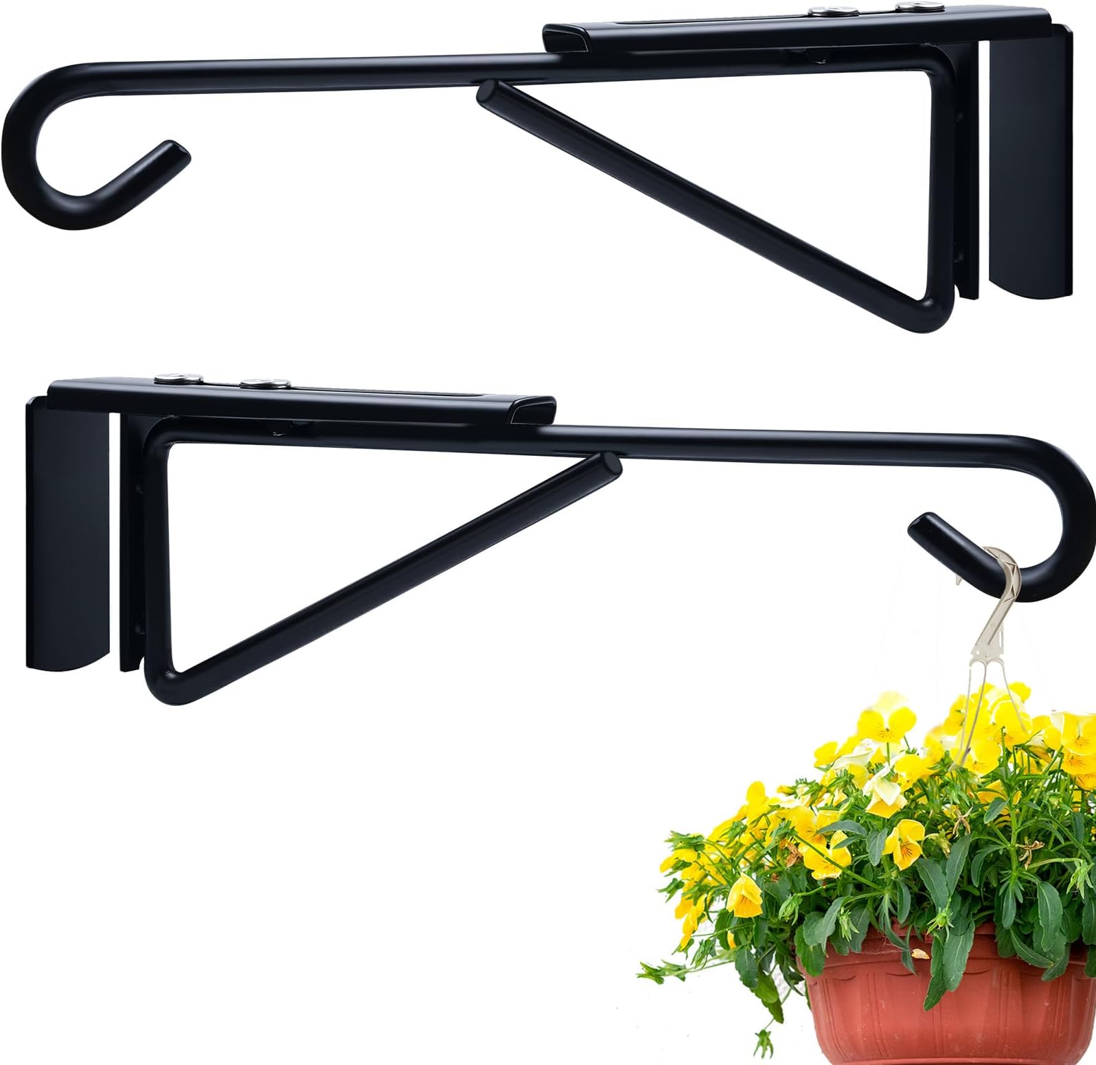 Amazon.com: Adjustable Vinyl Fence Hooks Fit Fence Widths 0.75-3 Inch ...