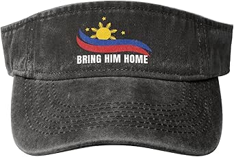 Bring Him Home Empty Top Baseball Duterte Philippine Sun Visor Hats ...