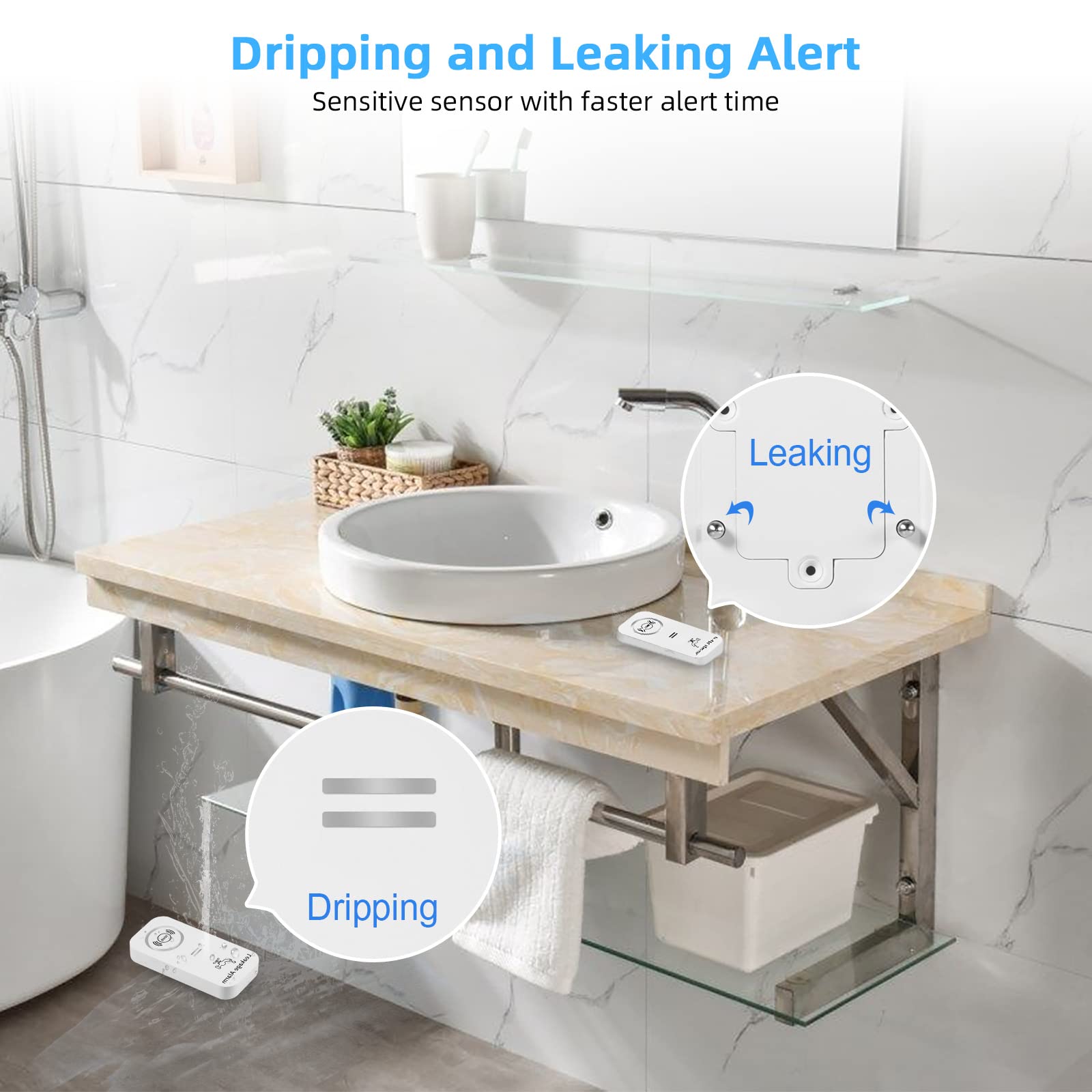 Smart Home Water Detector WiFi Water Leak Detector - 2.4G Smart Sensor ...