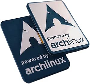 Amazon.com: Arch Linux Sticker Set (Two Emblems) - 35 mmx25 mm, silver ...