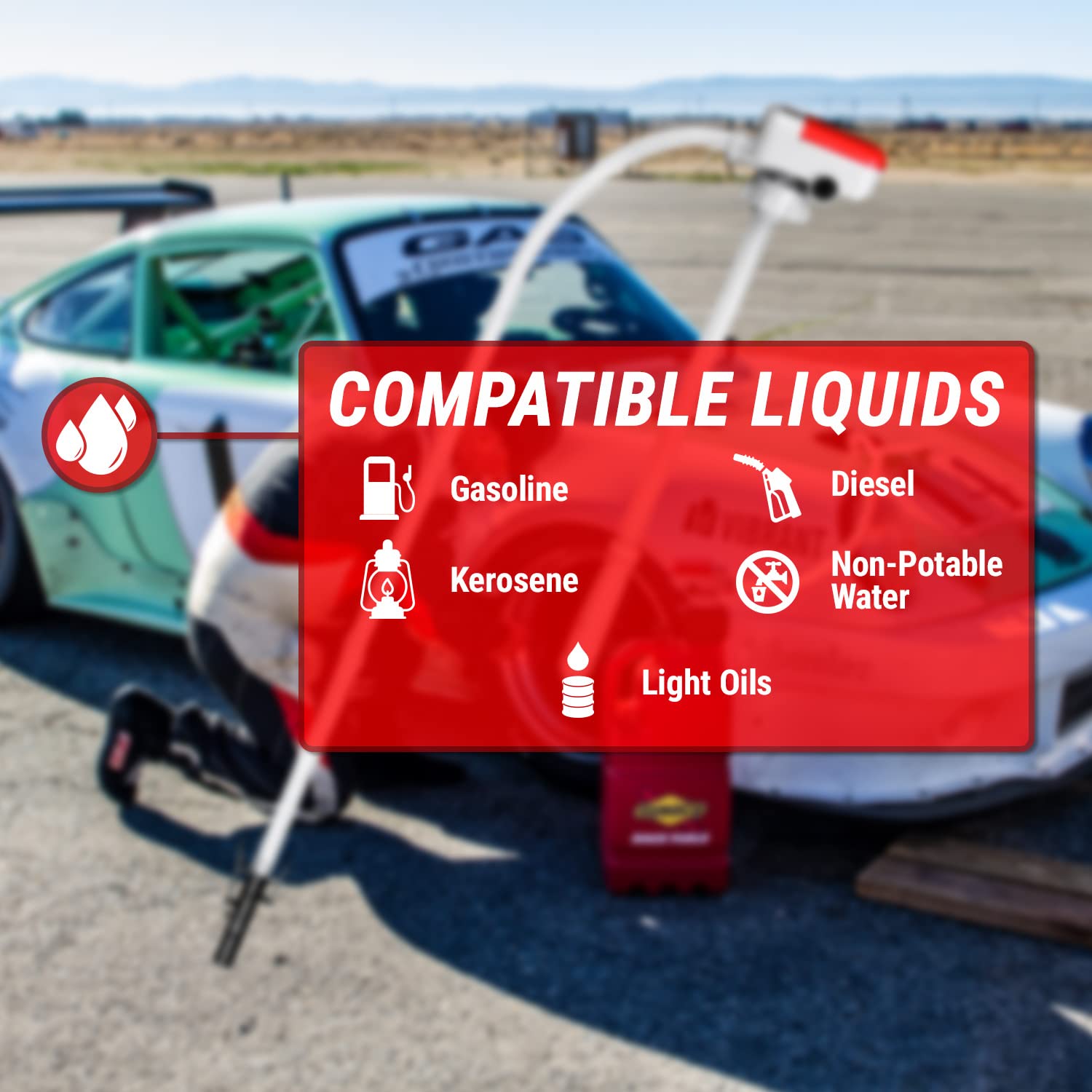 Buy TERA PUMP Next Gen Rain-Proof Gas Fuel Pump with 4.25-ft Long ...