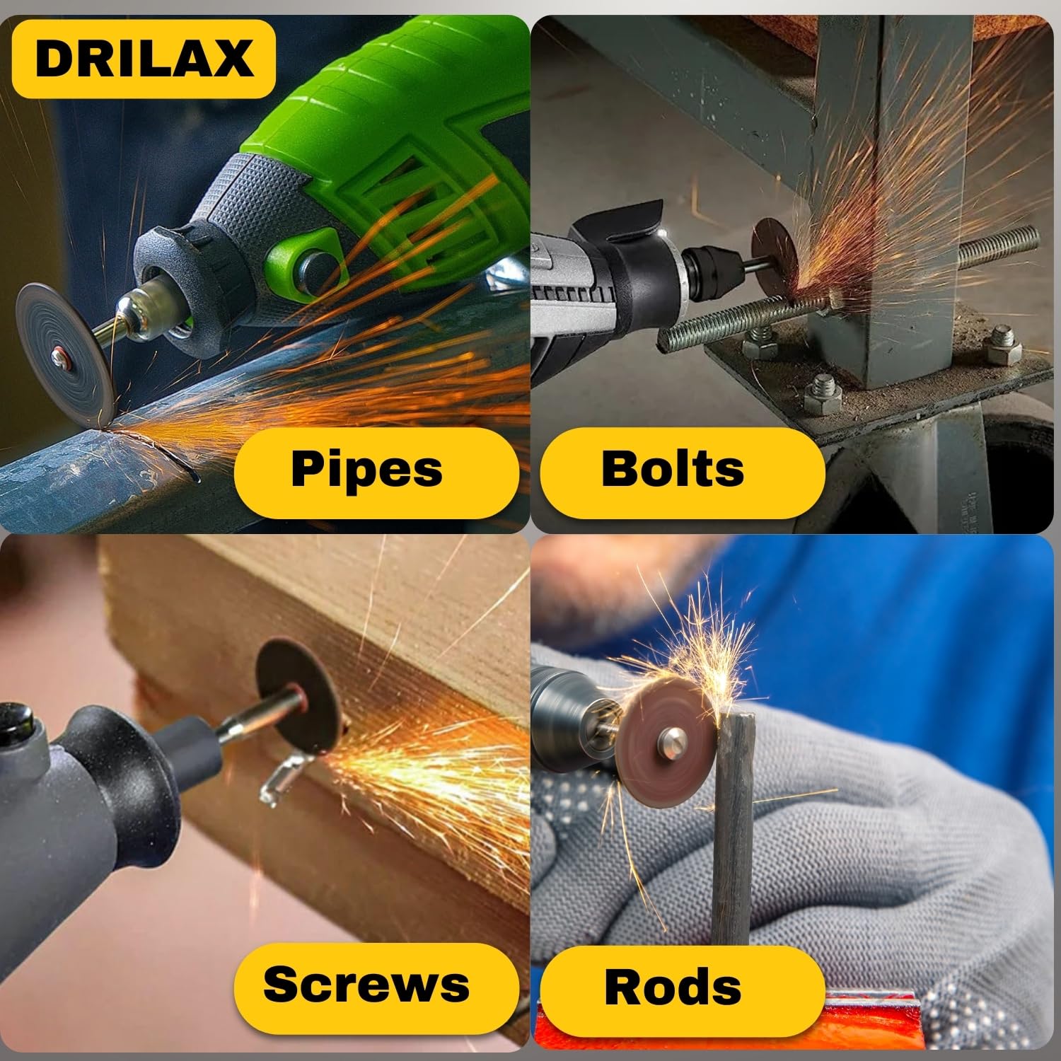 Snapklik.com : Drilax Rotary Tool Cutting Discs For Metal 25 Pcs Cut ...