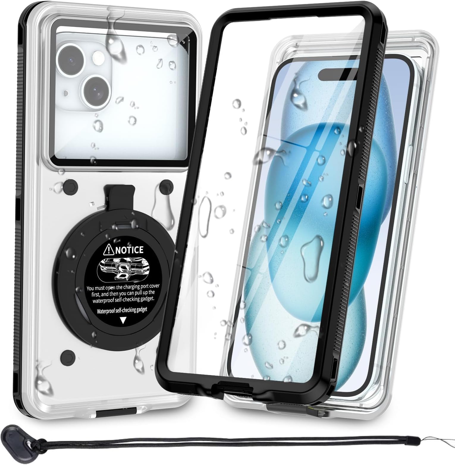 Amazon.com: Lekente Diving Waterproof Phone Case, Underwater Phone Case ...