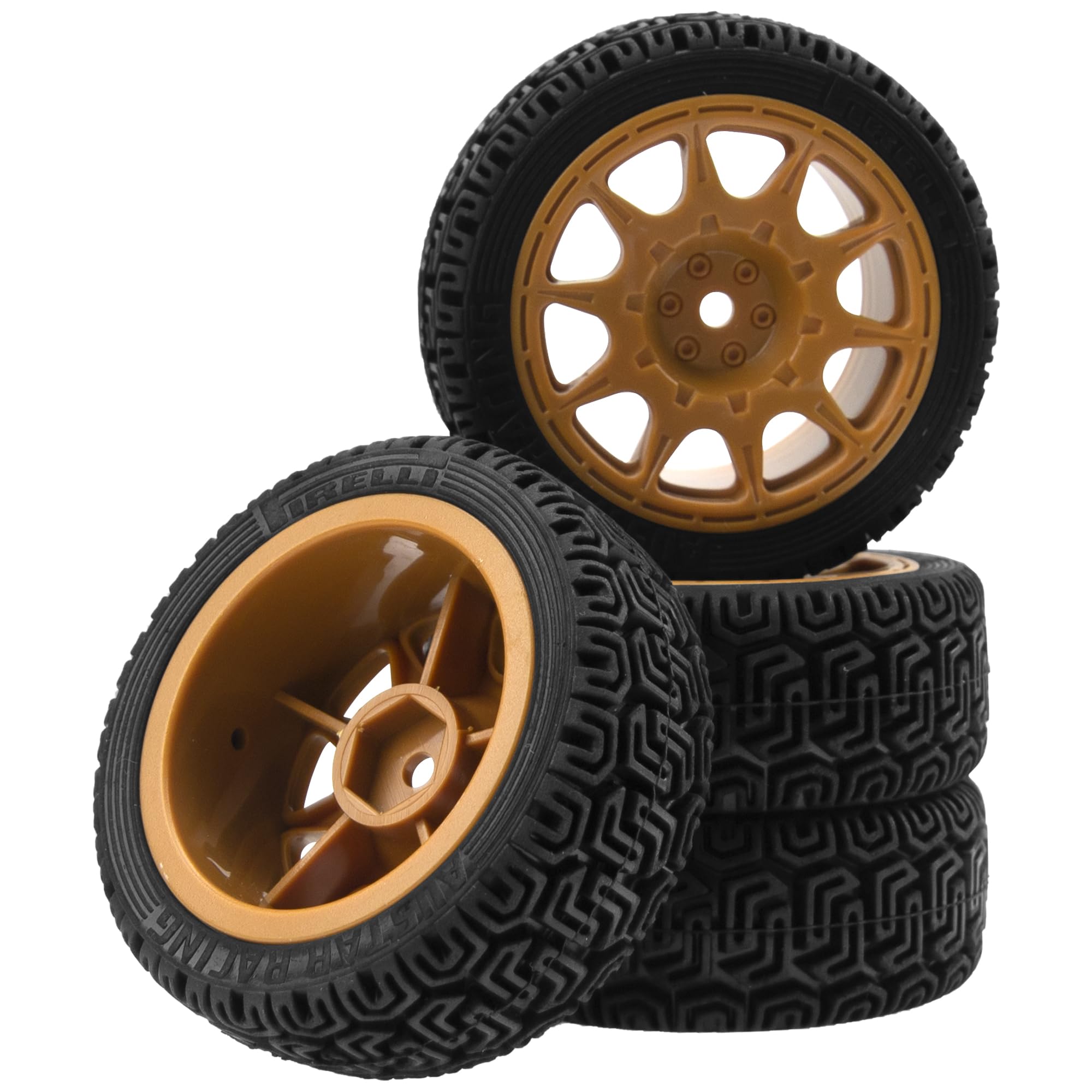 Amazon.com: HIRCQOO 1/10 RC On Road Tires & Nylon Wheel Rims 12mm Hex ...