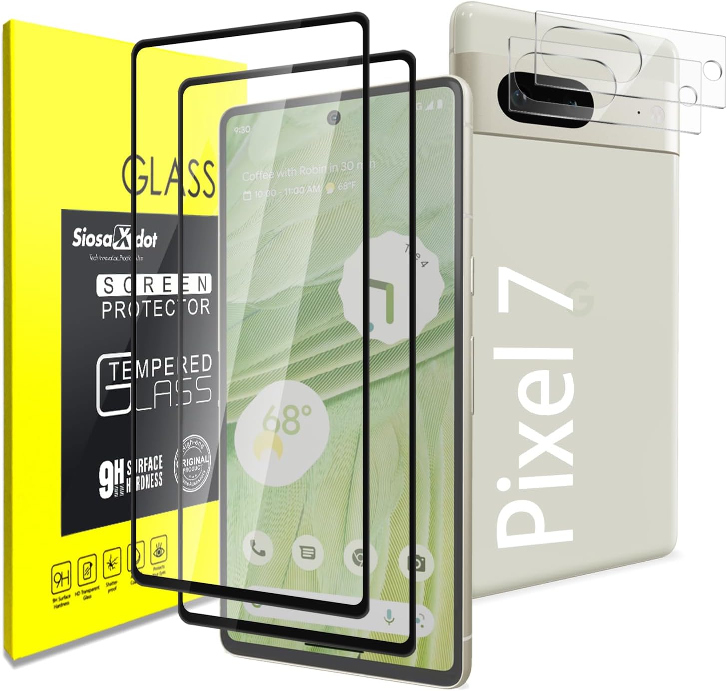Amazon.com: Google Pixel 7 Tempered Glass Screen Protector and Camera ...